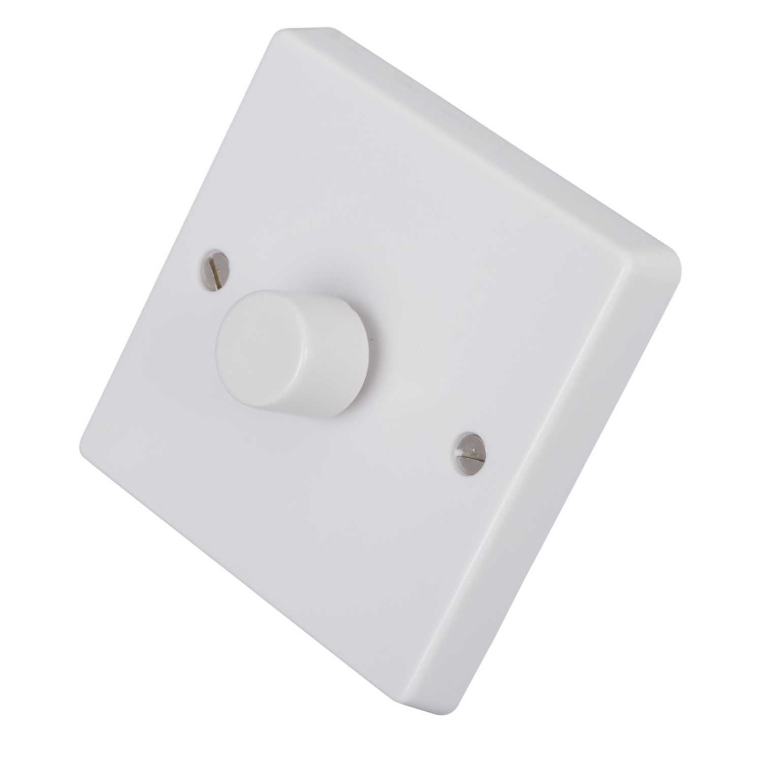 Crabtree 100W 1 Gang 2 Way LED Dimmer Switch White (4130/PULED) | CEF