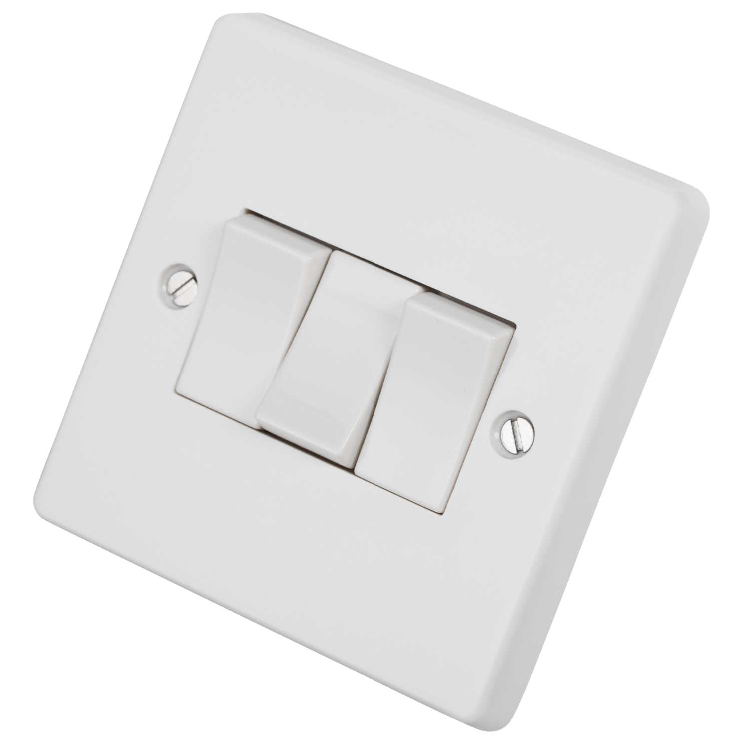 Crabtree 10A 3 Gang 2 Way Light Switch White (4173) | CEF