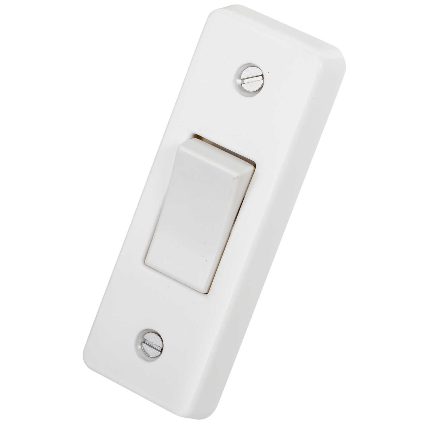 Crabtree 10A 1 Gang 2 Way Architrave Switch White (4177) | CEF