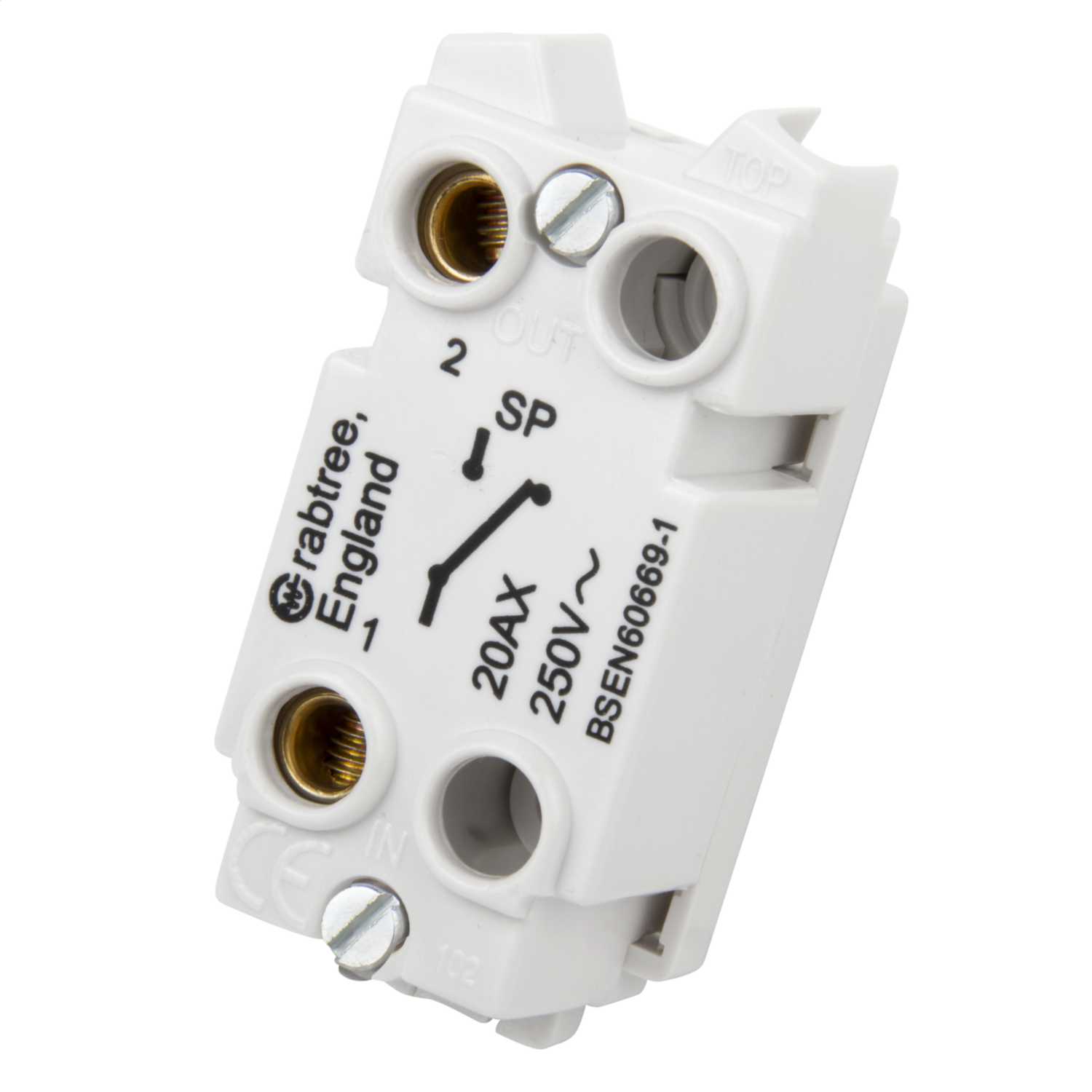 Crabtree 20A 1 Way Grid Switch (4450) | CEF
