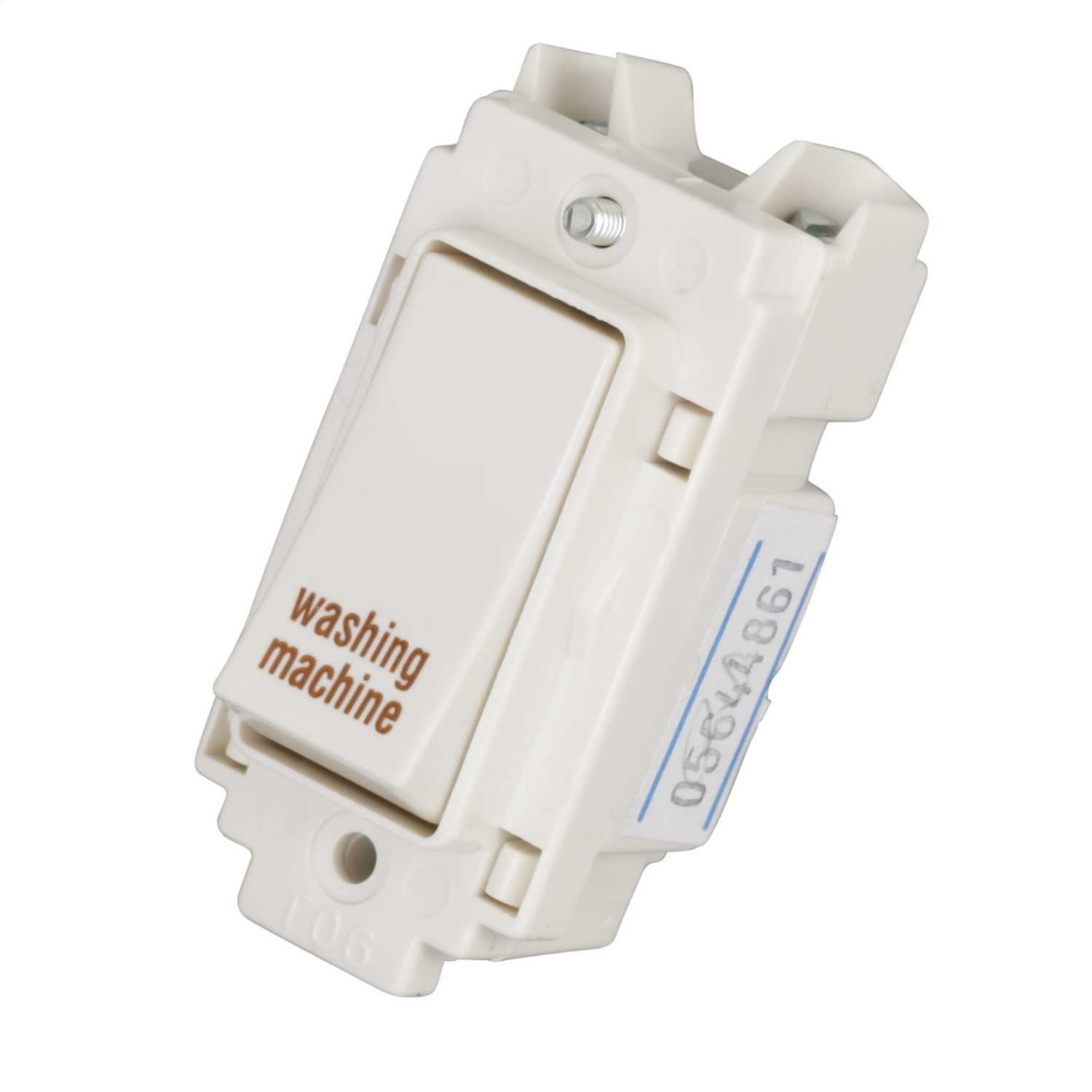 Crabtree 20A Double Pole Grid Switch marked Washing Machine (4460/WM) | CEF