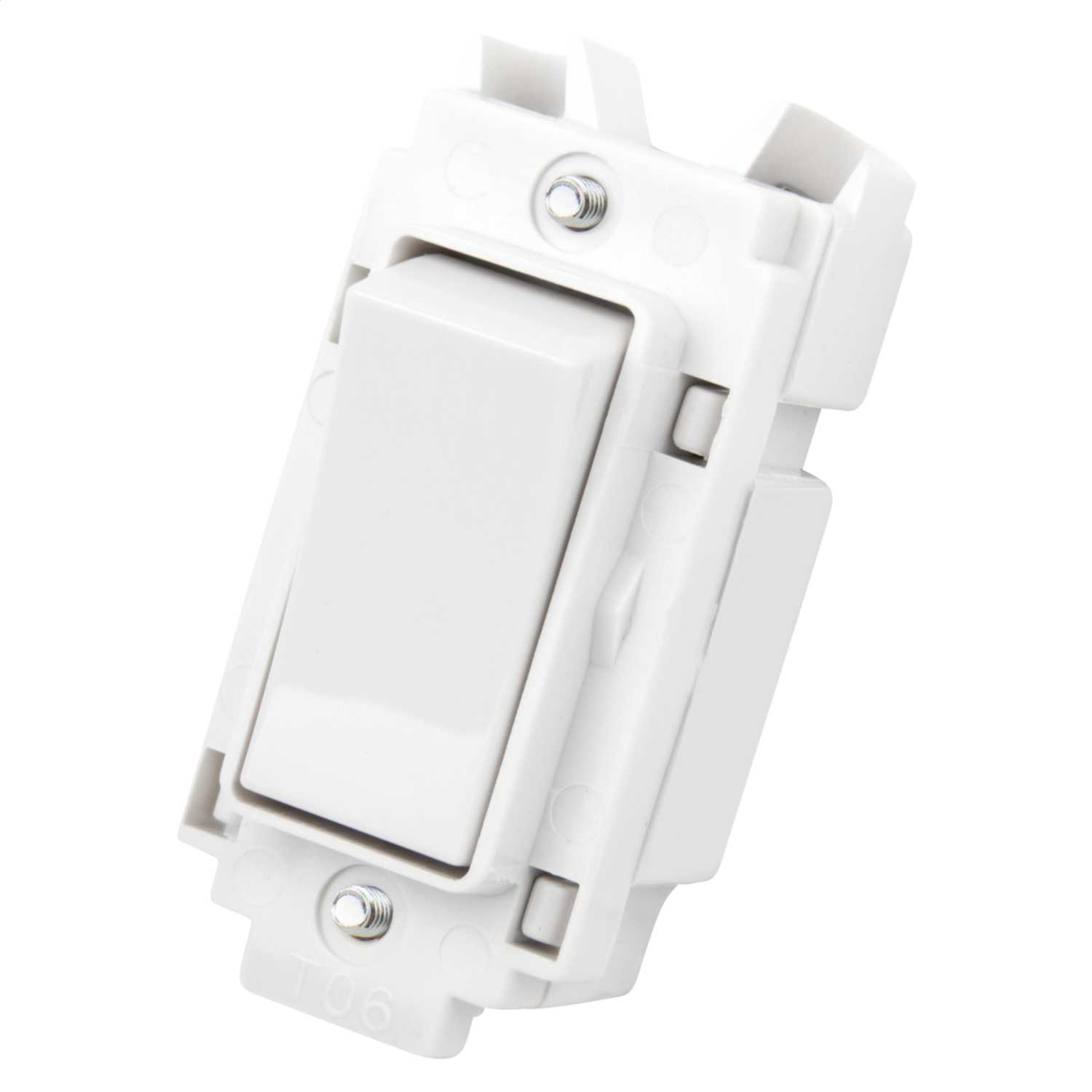 Crabtree 20A Double Pole Grid Switch marked On (4469) | CEF