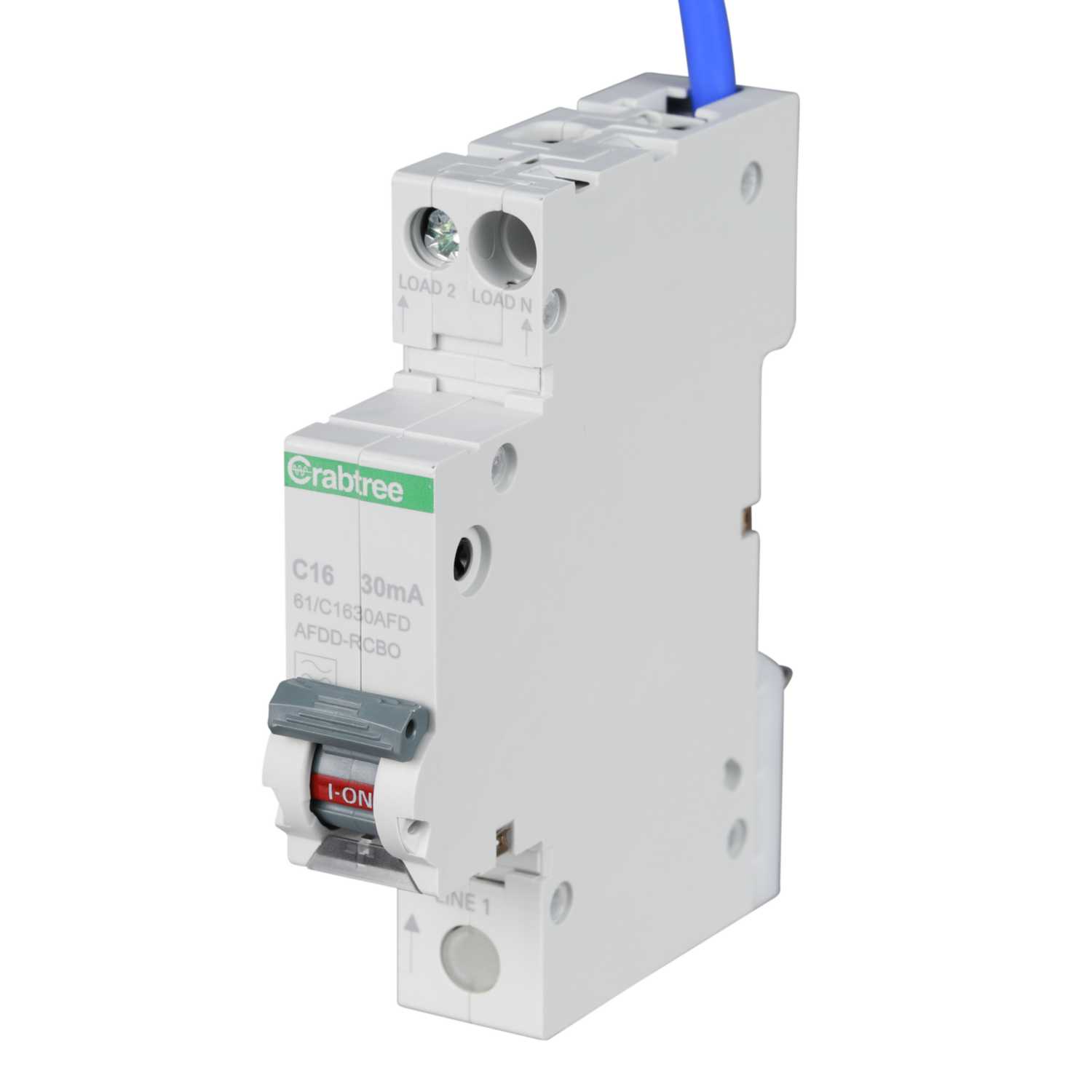 Crabtree 16A Double Pole 1 Module C Curve 6kA 30mA AFDD Combined RCBO (61/C1630AFD) | CEF