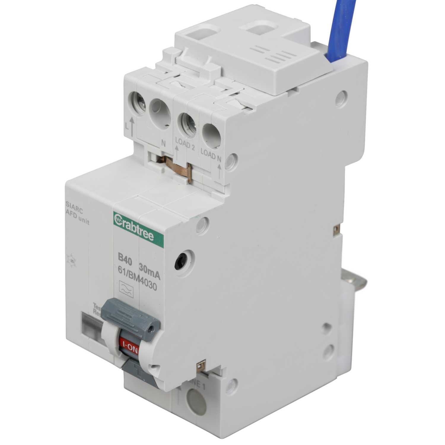 Crabtree 40A Double Pole 2 Module B Curve 6kA 30mA AFDD Combined RCBO (61/BM40AFD) | CEF