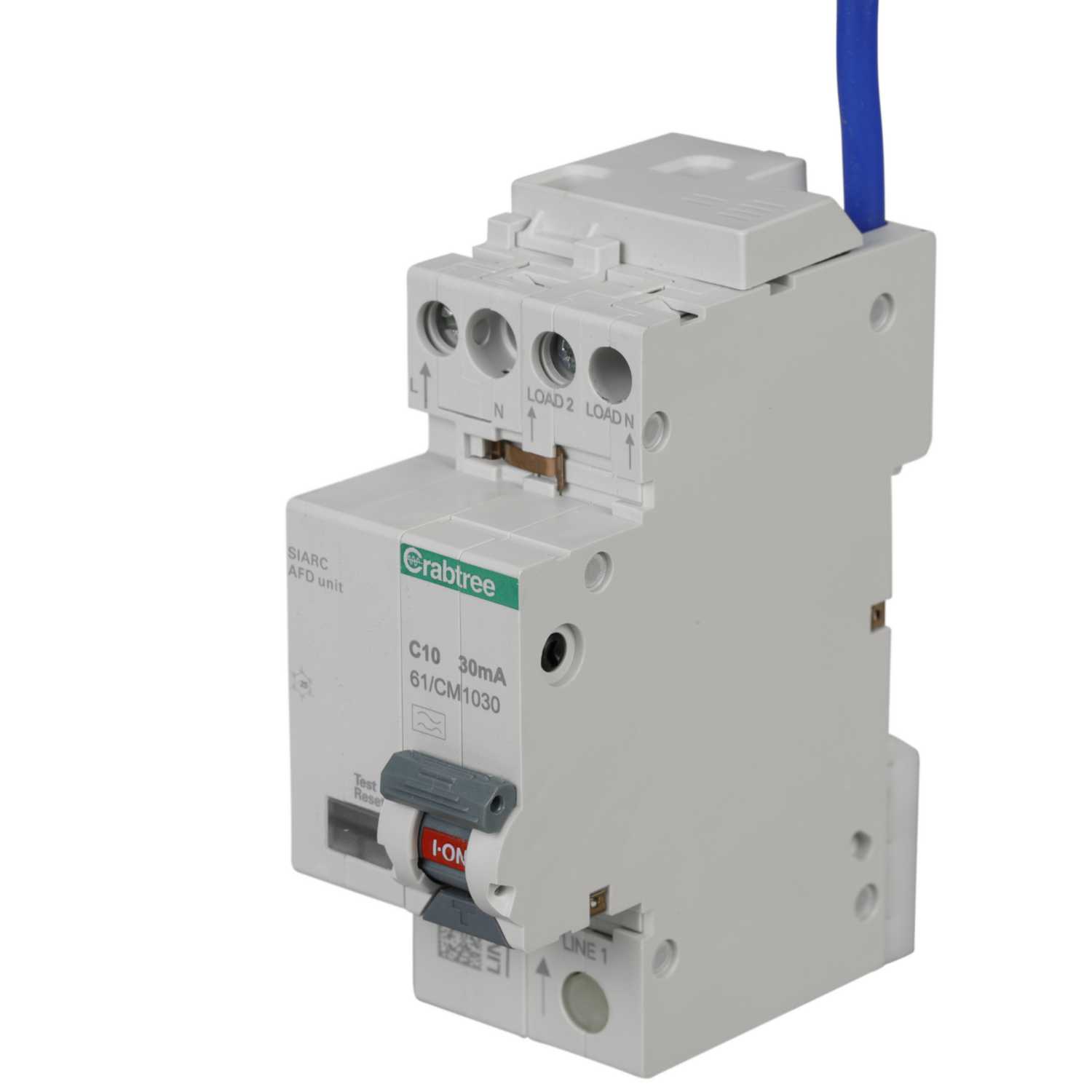 Crabtree 10A Double Pole 2 Module C Curve 6kA 30mA AFDD Combined RCBO (61/CM10AFD) | CEF