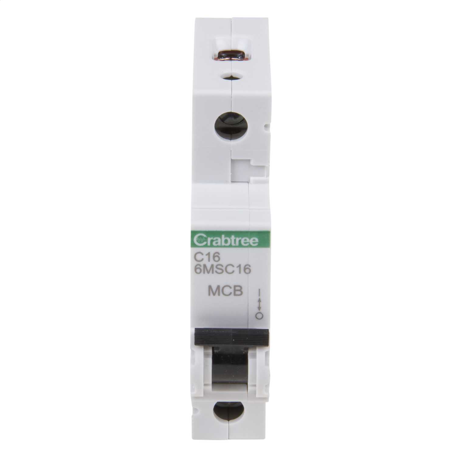 Crabtree Loadstar 6MS 16A Single Pole 6kA C Curve MCB (6MSC16) | CEF