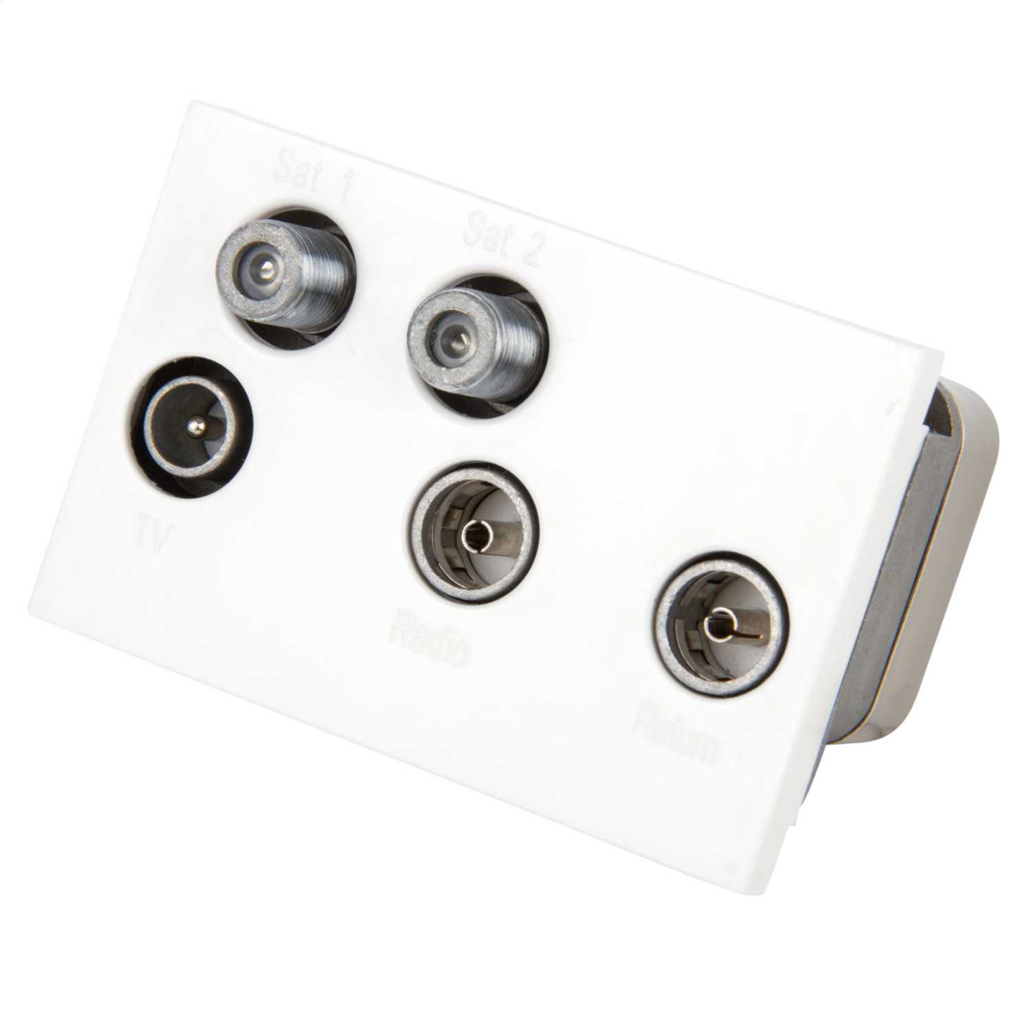 Crabtree Quadplexer with TV Return Euro Module (7064) | CEF