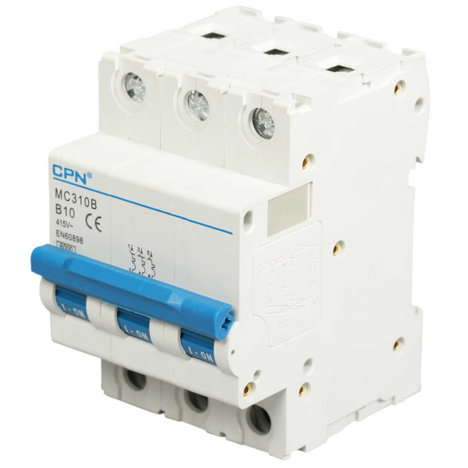 Cudis CPN MC 10A Triple Pole 6kA B Curve MCB (MC310B) | CEF