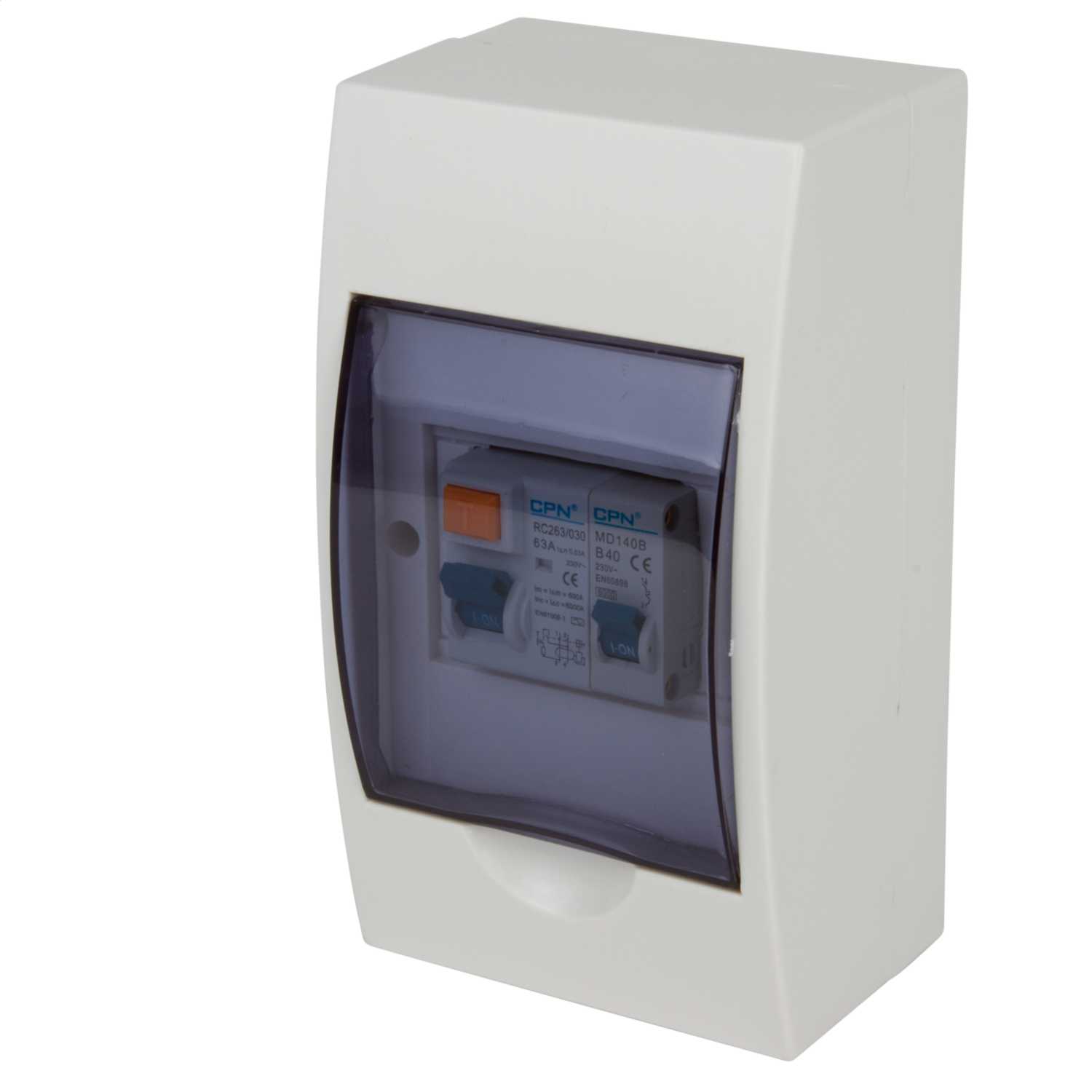 Cudis CPN 4 Way 63A 30mA RCD Insulated Consumer Unit with 40A Type B ...