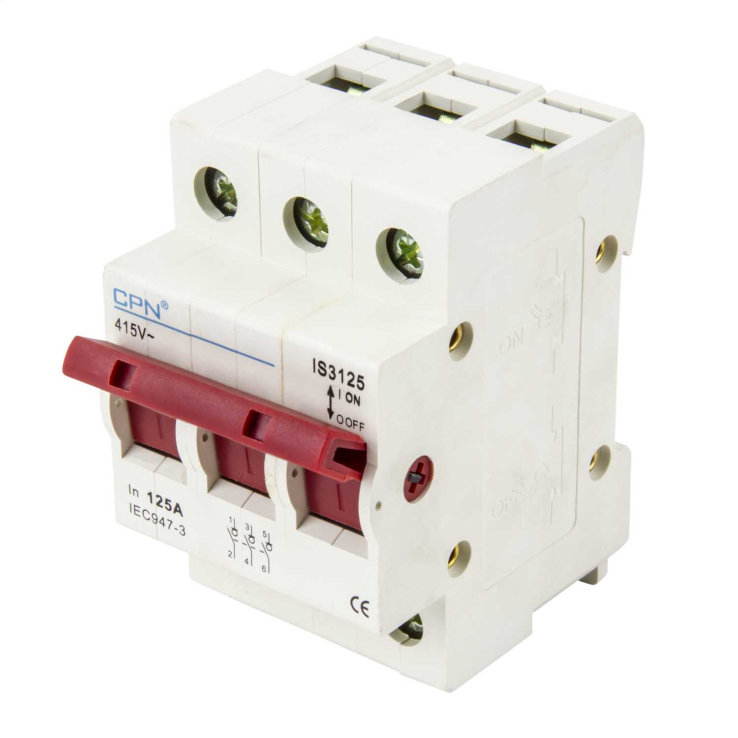 Cudis CPN 125A 3 Pole Isolator Incomer (IS3125) | CEF