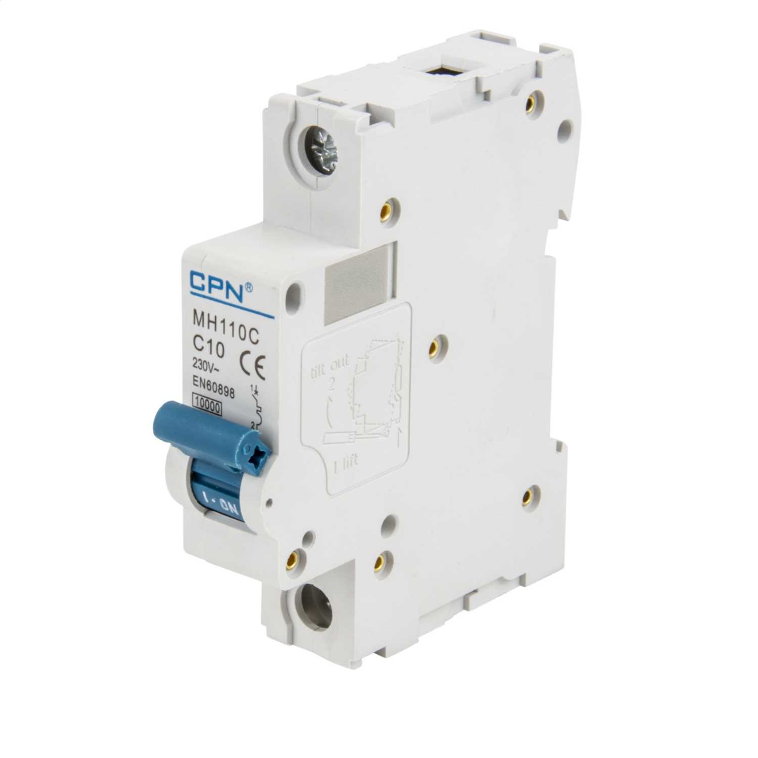Cudis CPN 10A Single Pole 10kA C Curve MCB (MH110C) | CEF