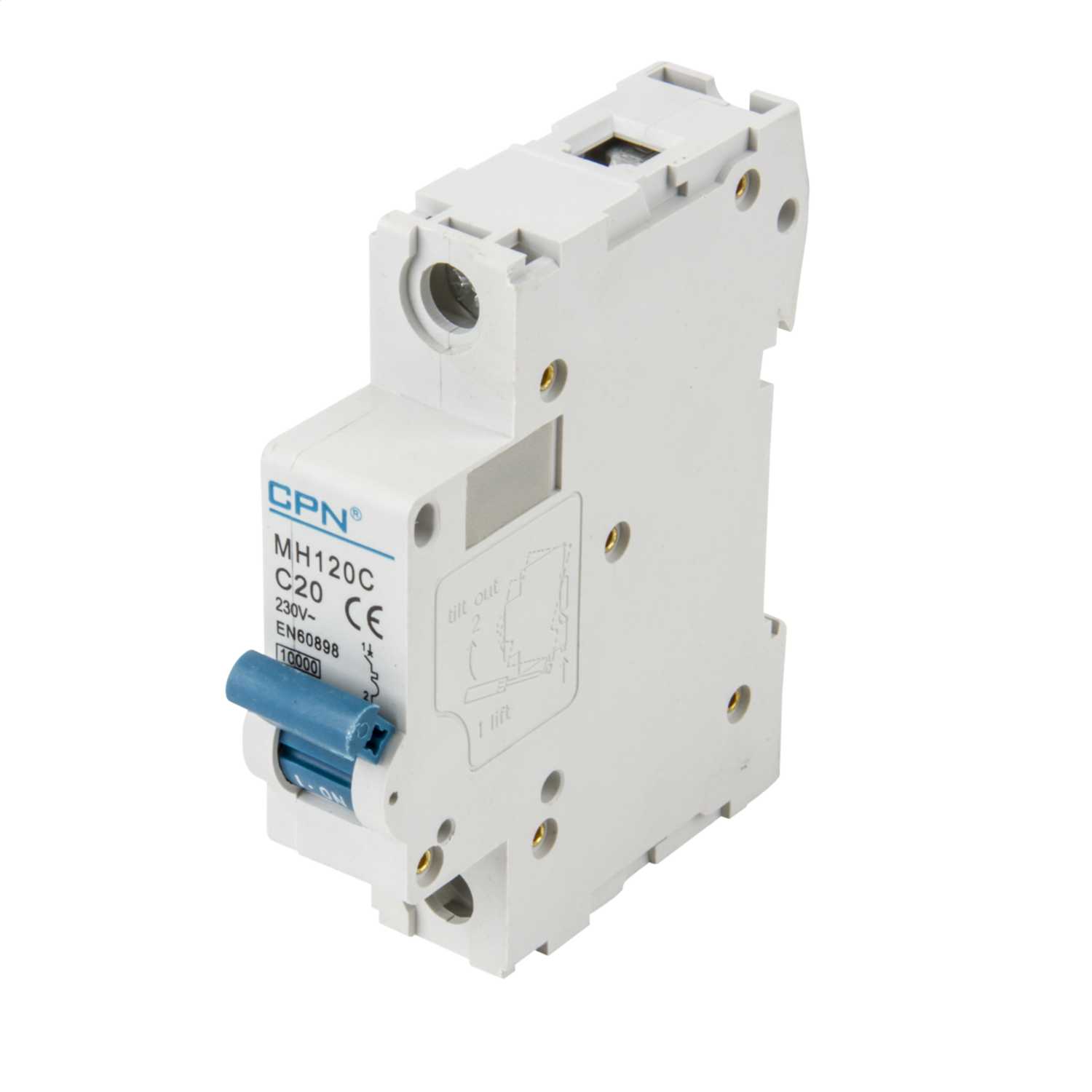 Cudis CPN 20A Single Pole 10kA C Curve MCB (MH120C) | CEF