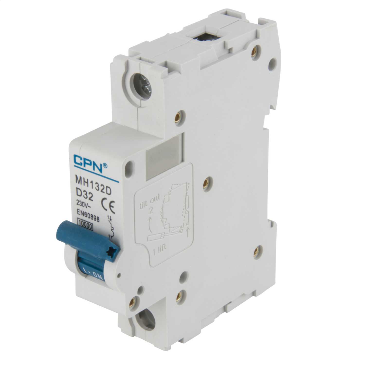 Cudis CPN 32A Single Pole 10kA D Curve MCB (MH132D) | CEF
