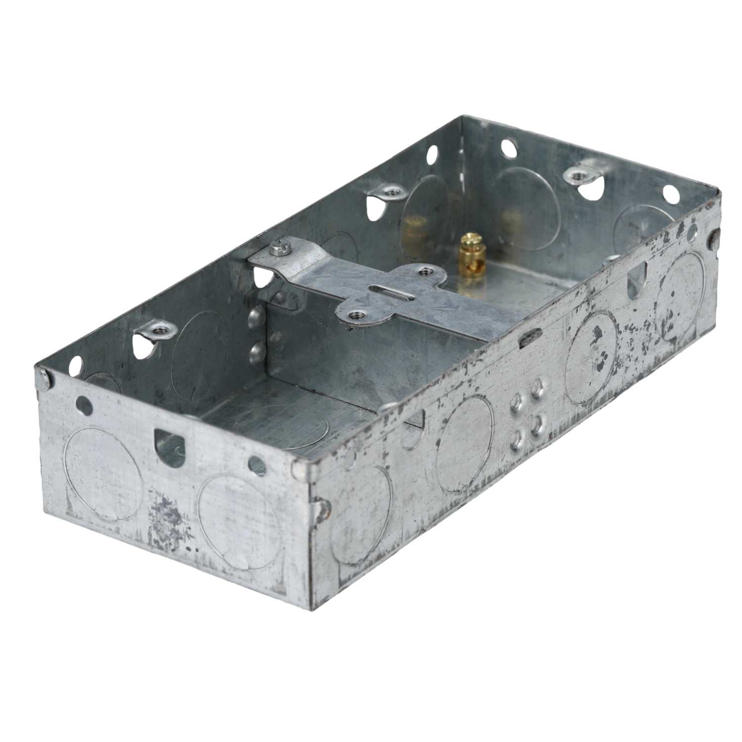 Deta 2 Gang 35mm Dual Flush Metal Knockout Box (Sold in 1's) (DB166) | CEF