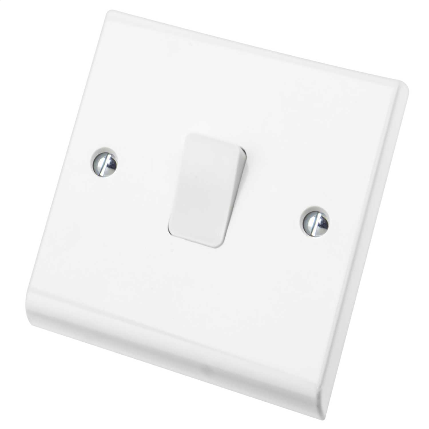 Deta 10A 1 Gang 1 Way Light Switch (S1202) | CEF