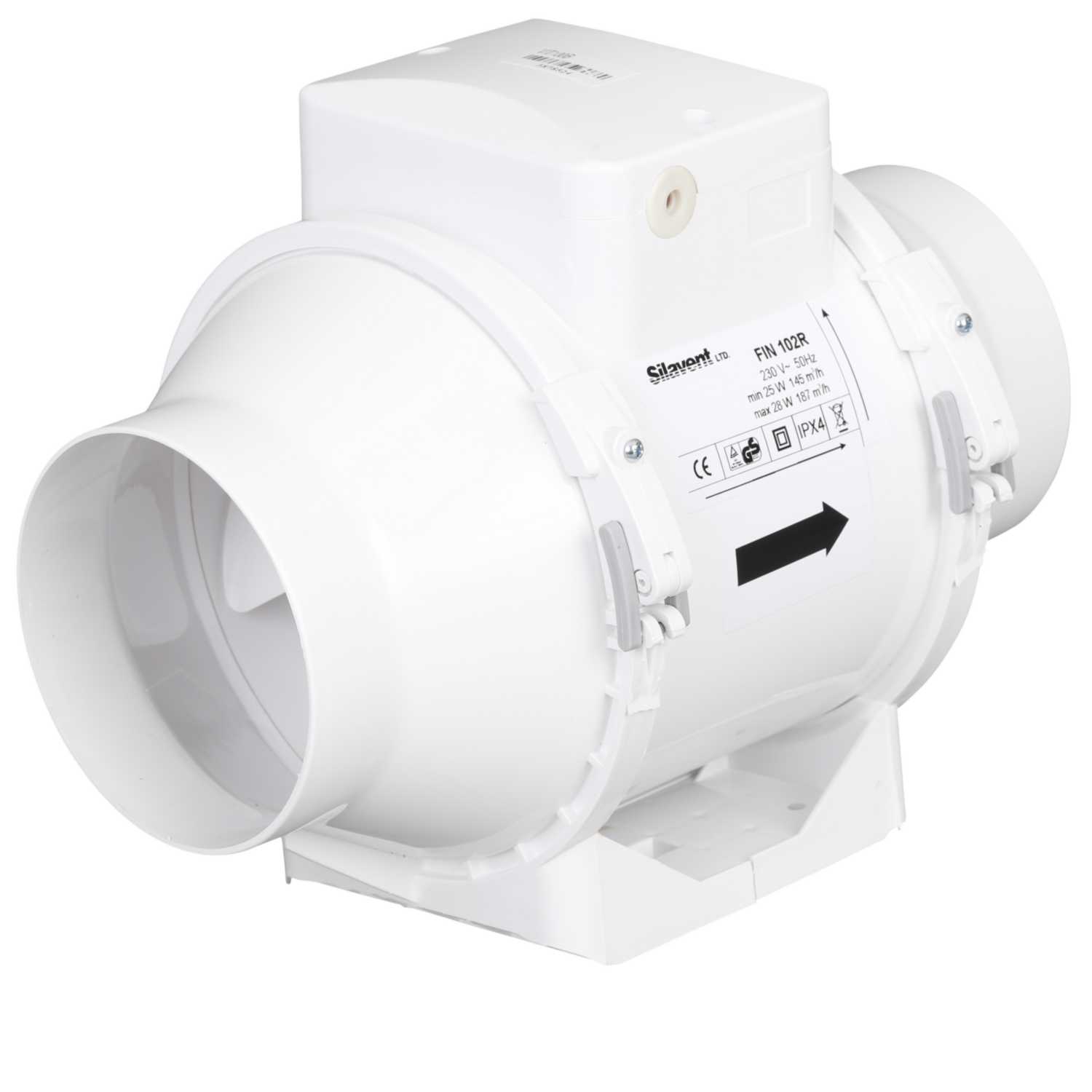 Domus Ventilation VIT100B 100mm 4" In-Duct Mixed Flow Fan (VIT100B) | CEF