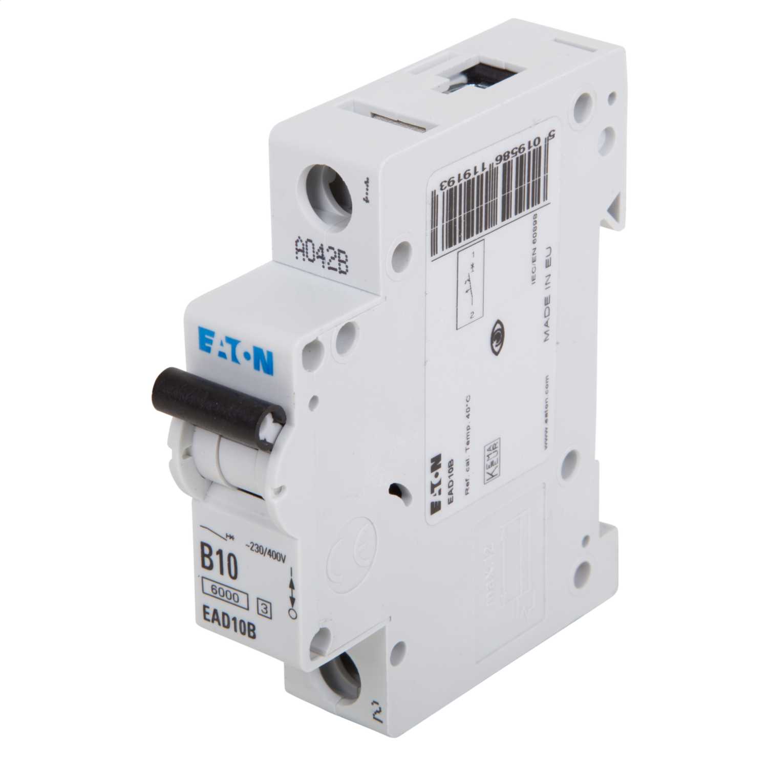 Eaton 10A Single Pole 6kA B Curve MCB (EAD10B) | CEF