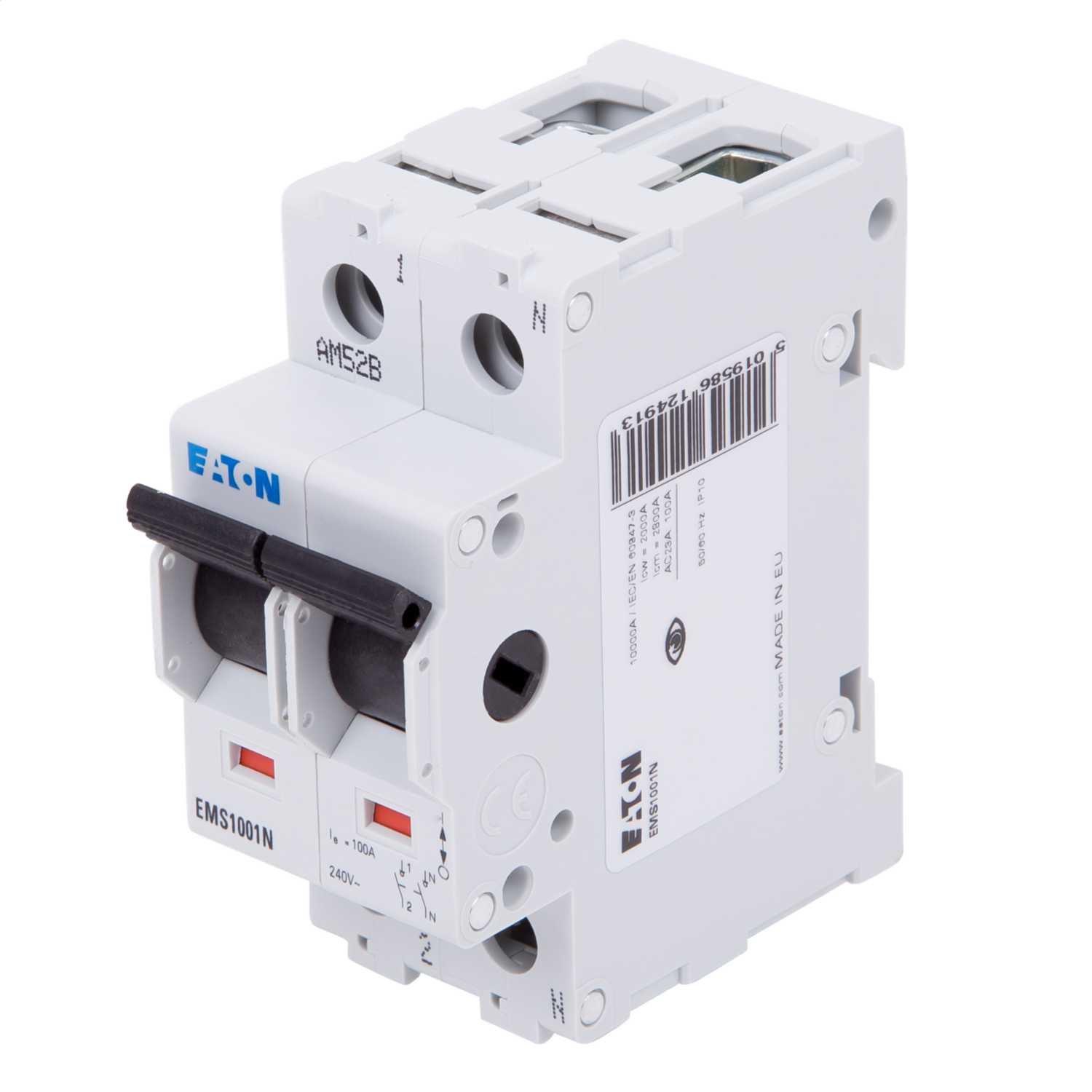 Eaton 100A SP+N Isolator Switch Disconnector White (EMS1001N) | CEF