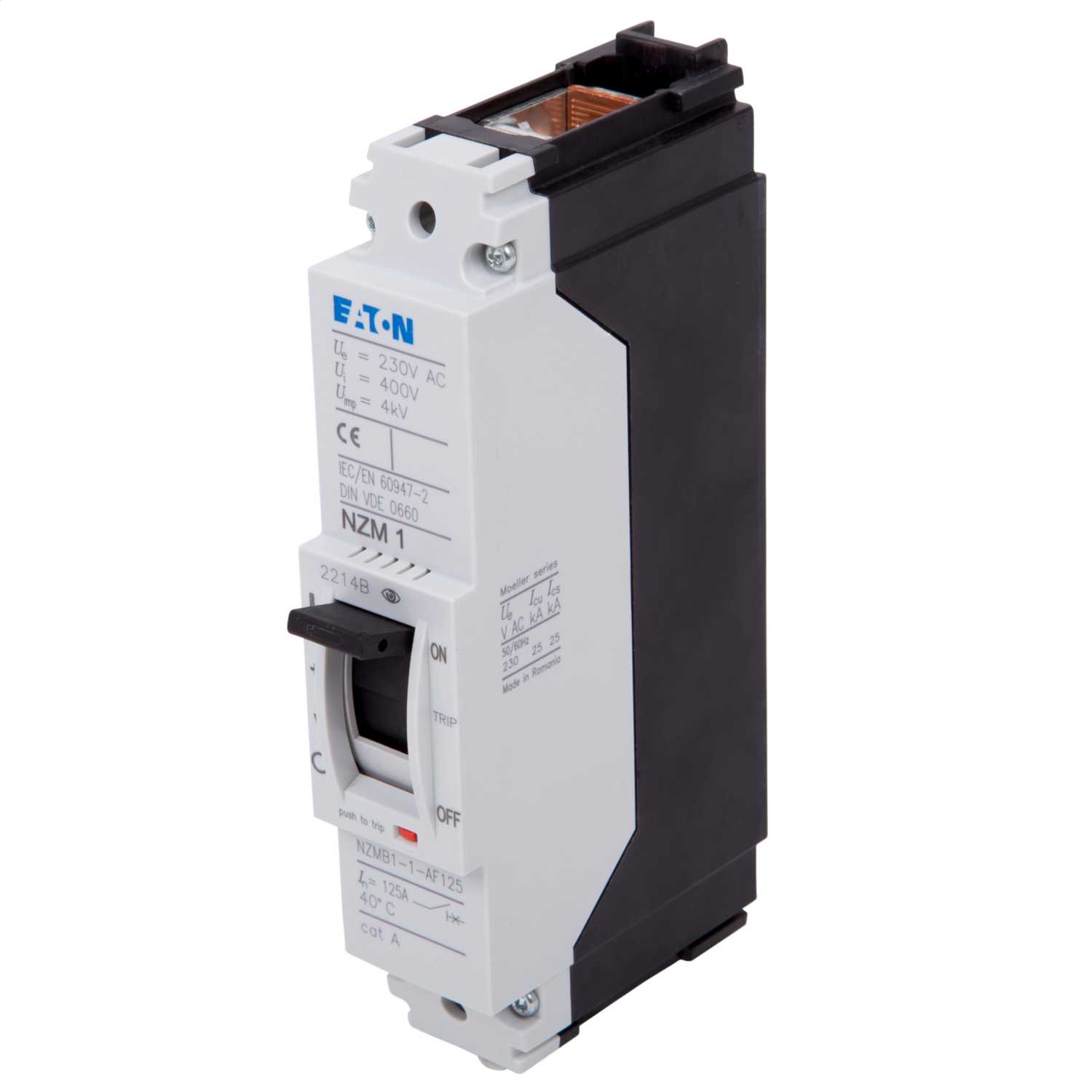 Eaton 125A Single Pole 25kA MCCB (NZMB1-1-AF125) | CEF