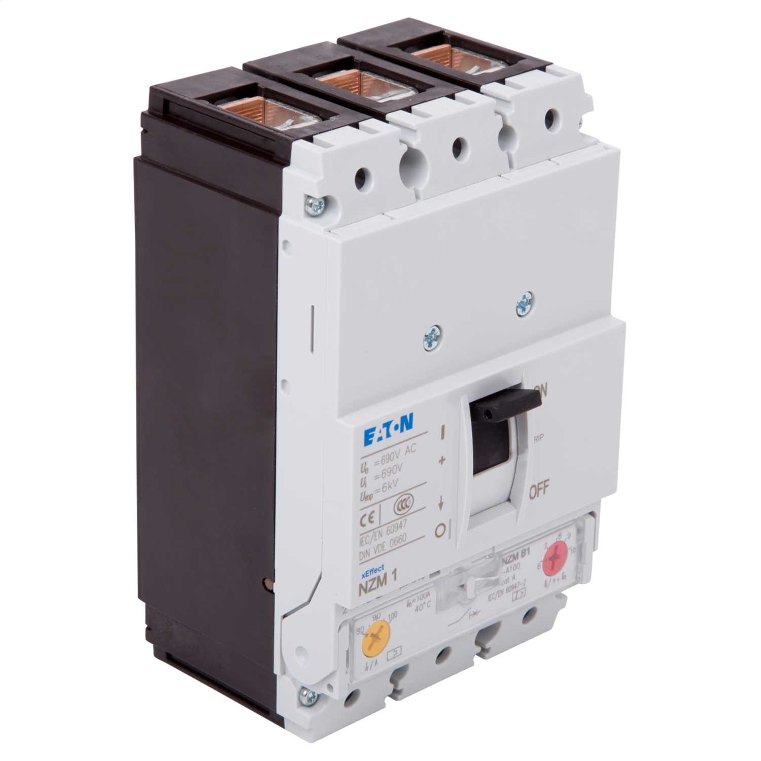 Eaton 100A Triple Pole 25kA MCCB (NZMB1-A100) | CEF