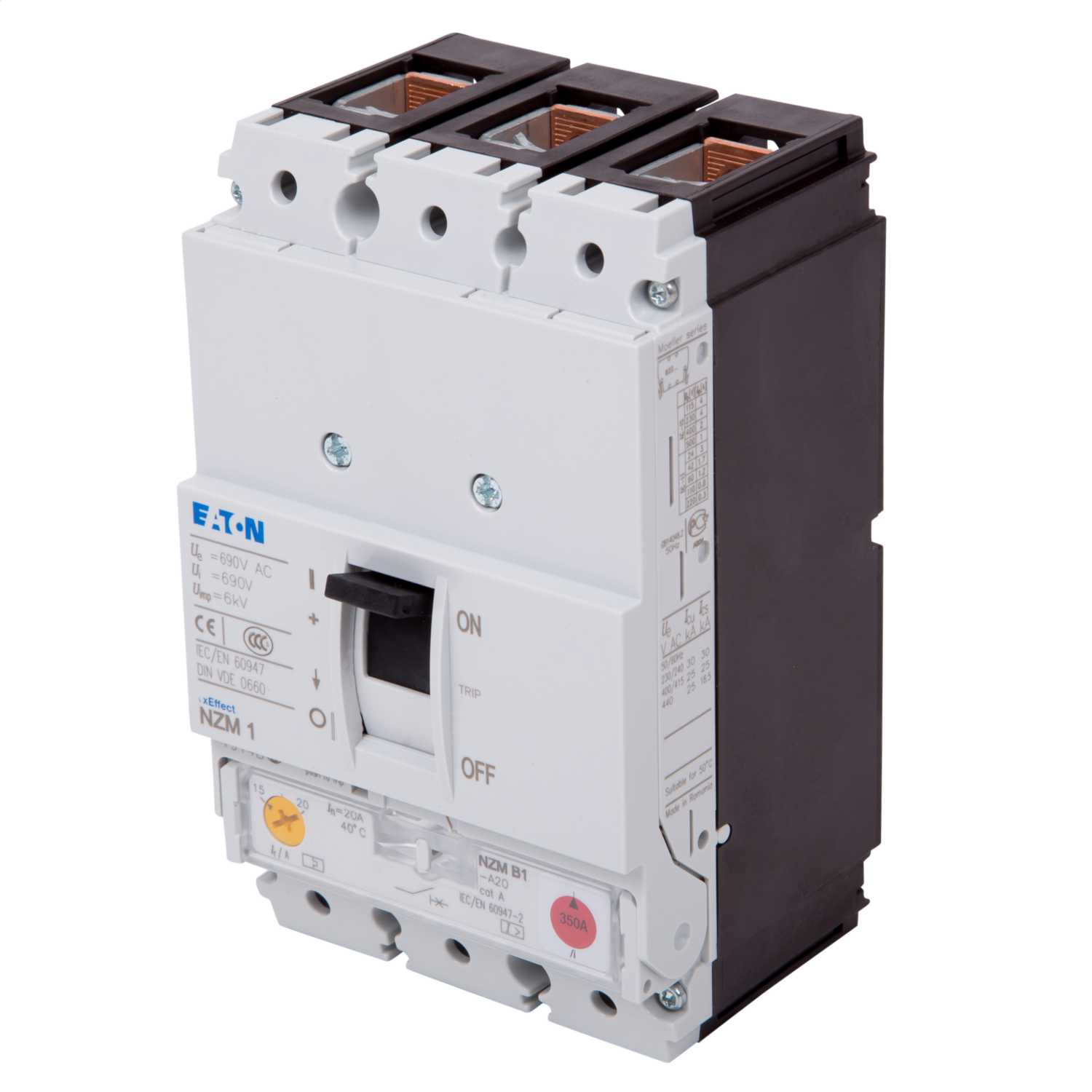Eaton 20A Triple Pole 25kA MCCB (NZMB1-A20) | CEF
