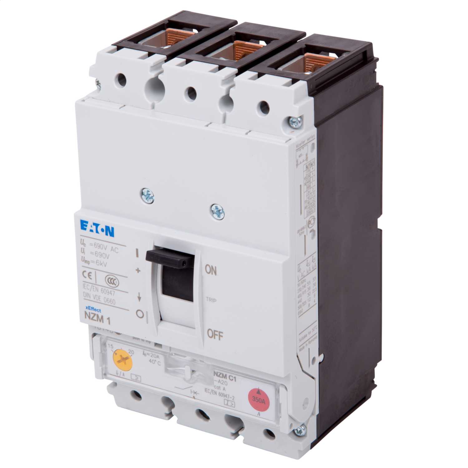Eaton 20A Triple Pole 36kA MCCB (NZMC1-A20) | CEF