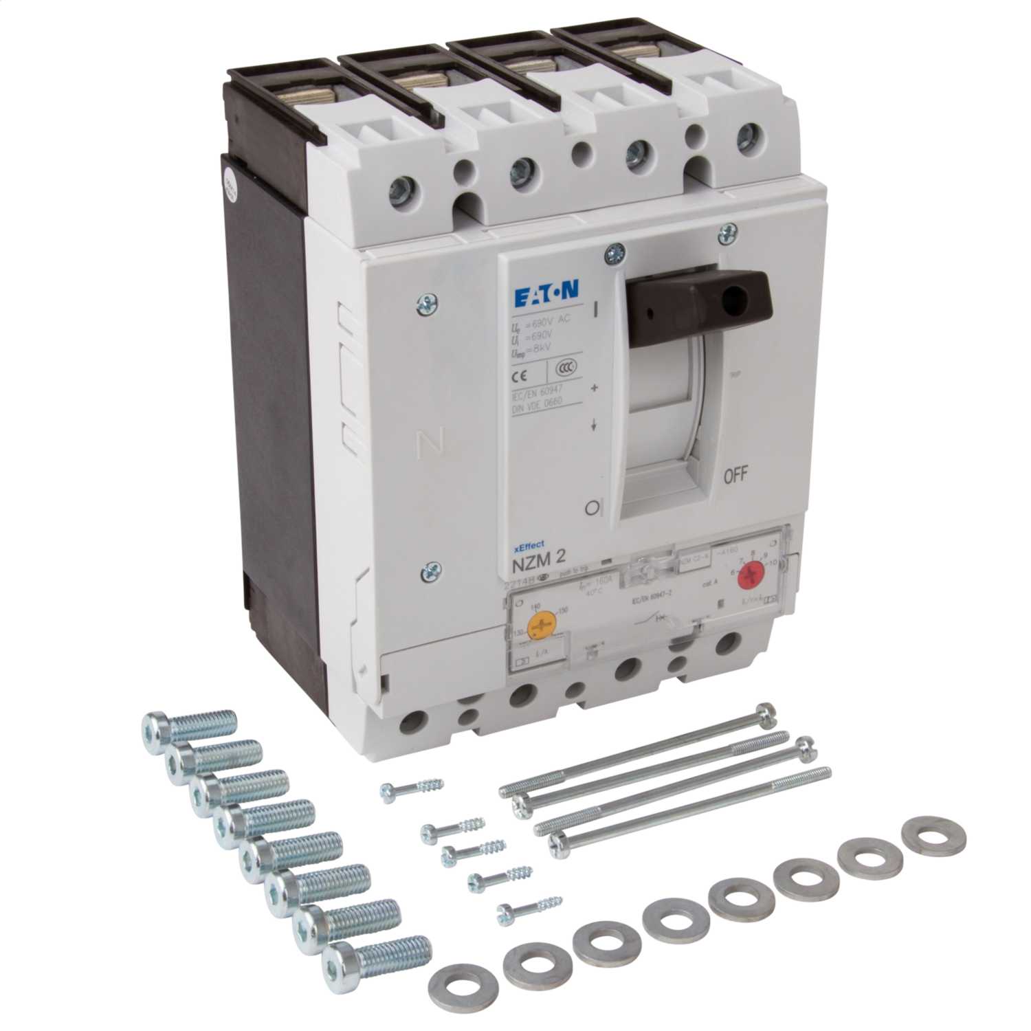 Eaton 160A 4P 36kA MCCB (NZMC2-4-A160-KCO) | CEF