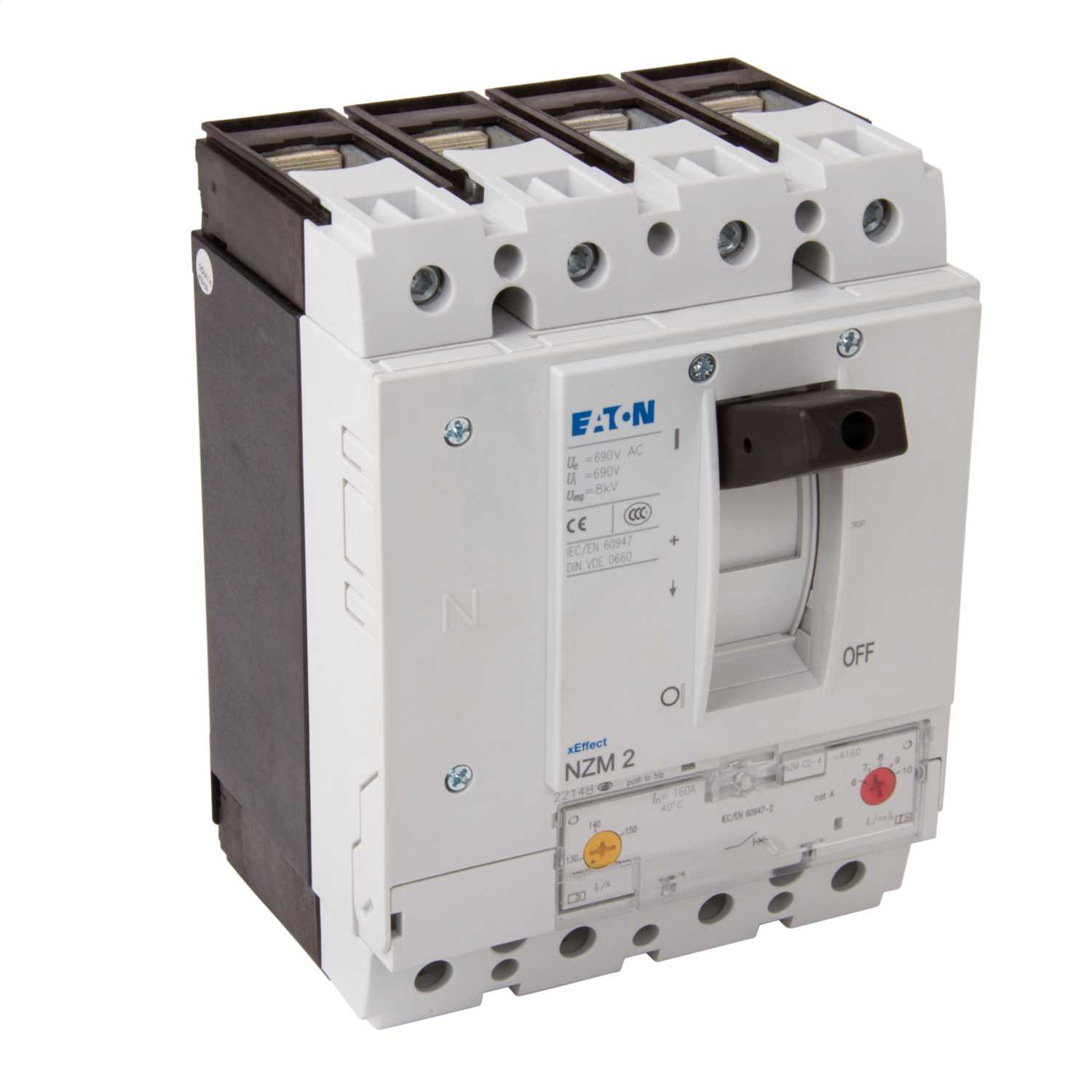 Eaton 160A 4P 36kA MCCB (NZMC2-4-A160-KCO) | CEF