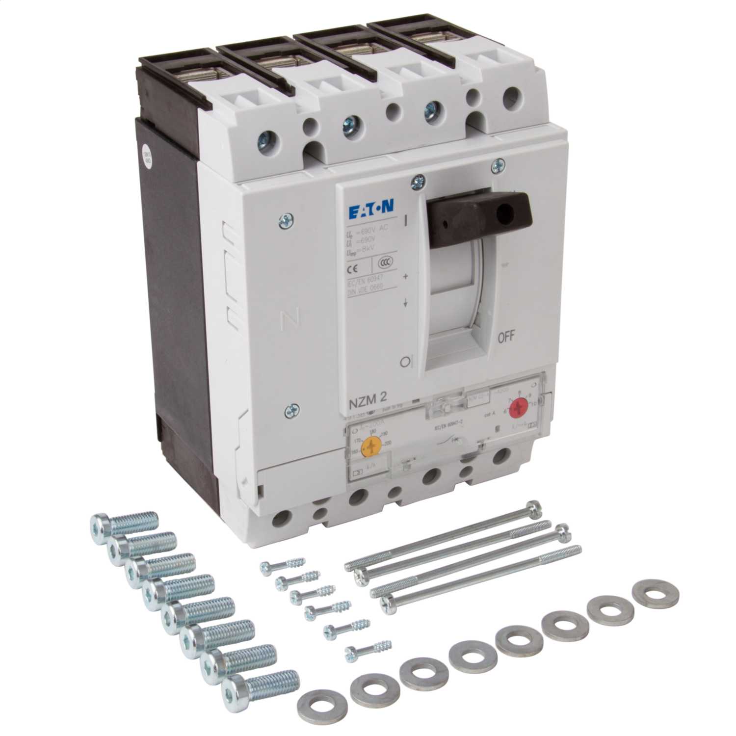 Eaton 200A 4P 36kA MCCB (NZMC2-4-A200-KCO) | CEF