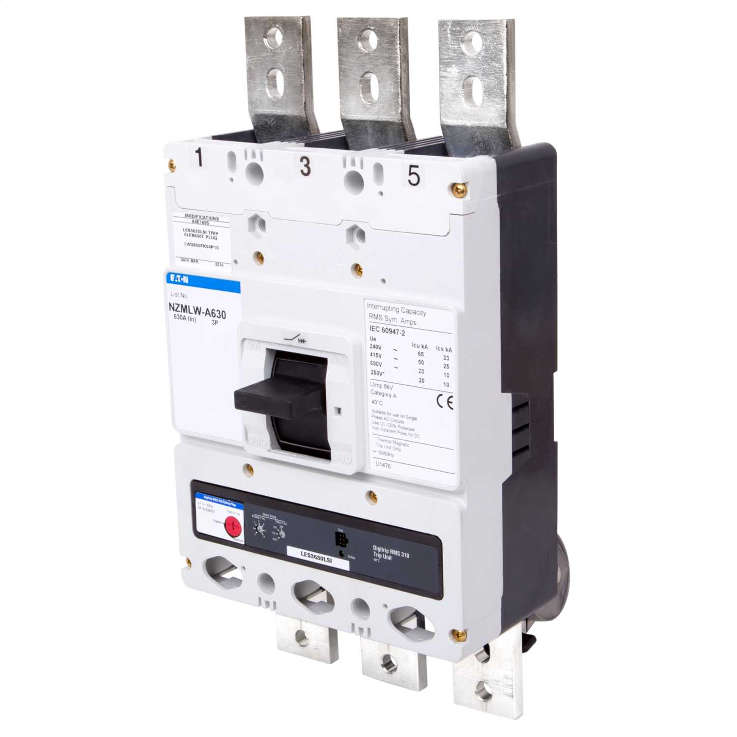 Eaton 630A TP 50kA MCCB (NZMLW-A630) | CEF