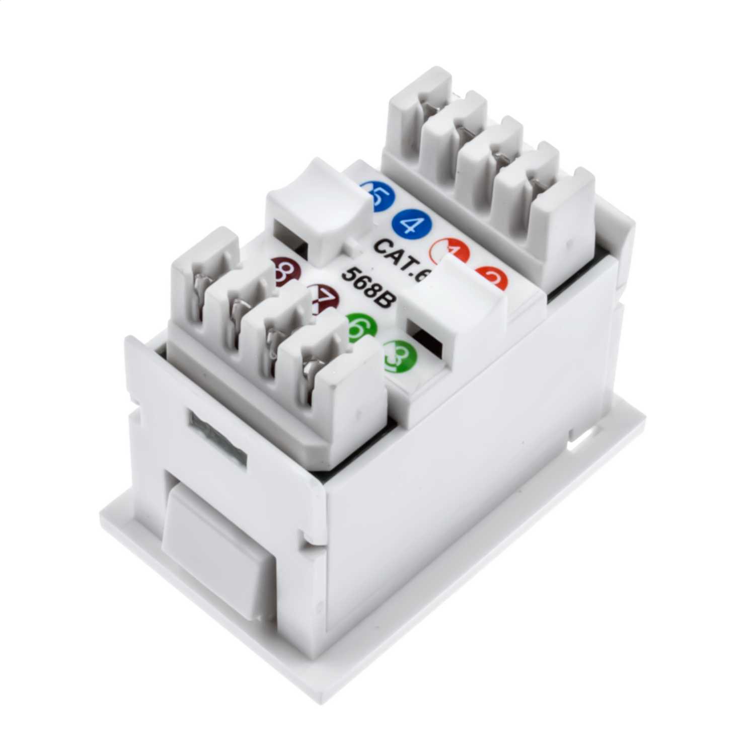Emitex CAT6 Unshielded RJ45 Module Low Profile 6C Floorbox (EM01.106) | CEF