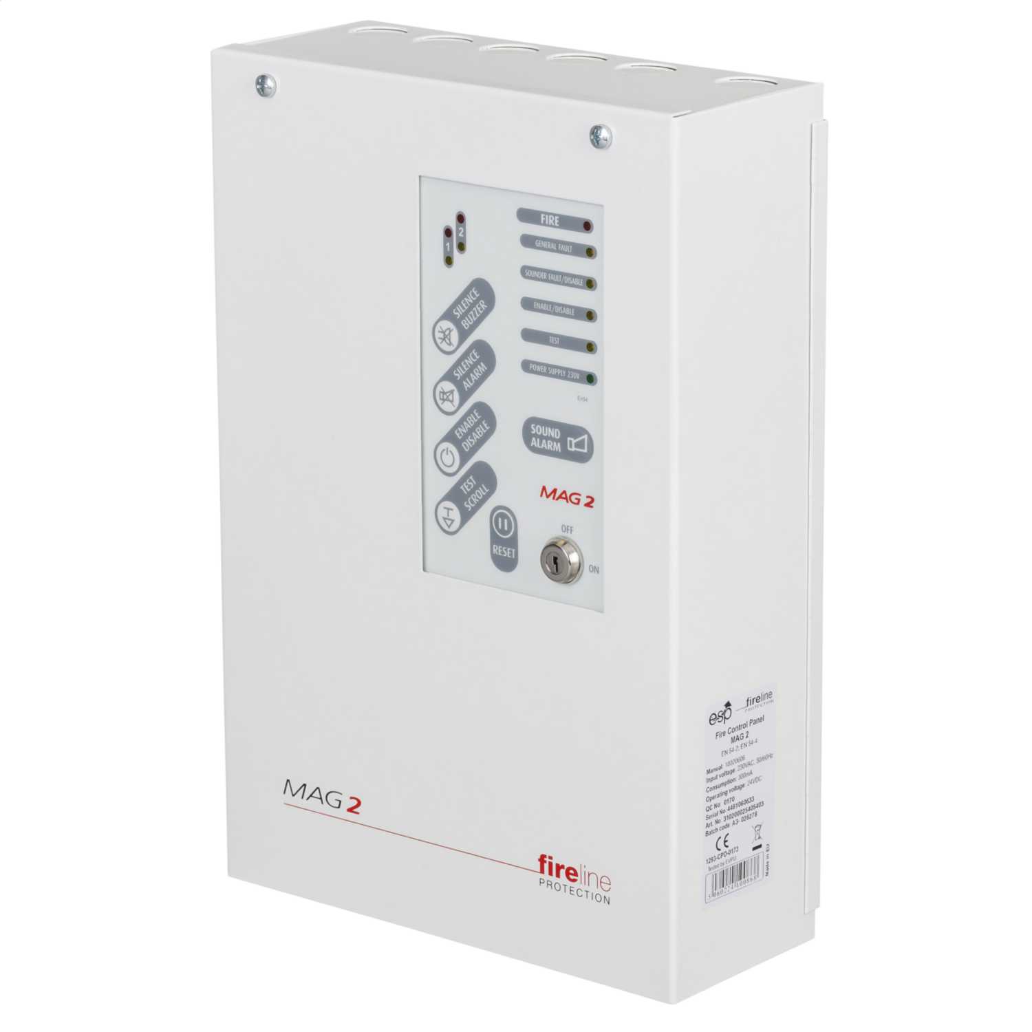 ESP 2 Zone Metal Fire Panel (MAG2) | CEF