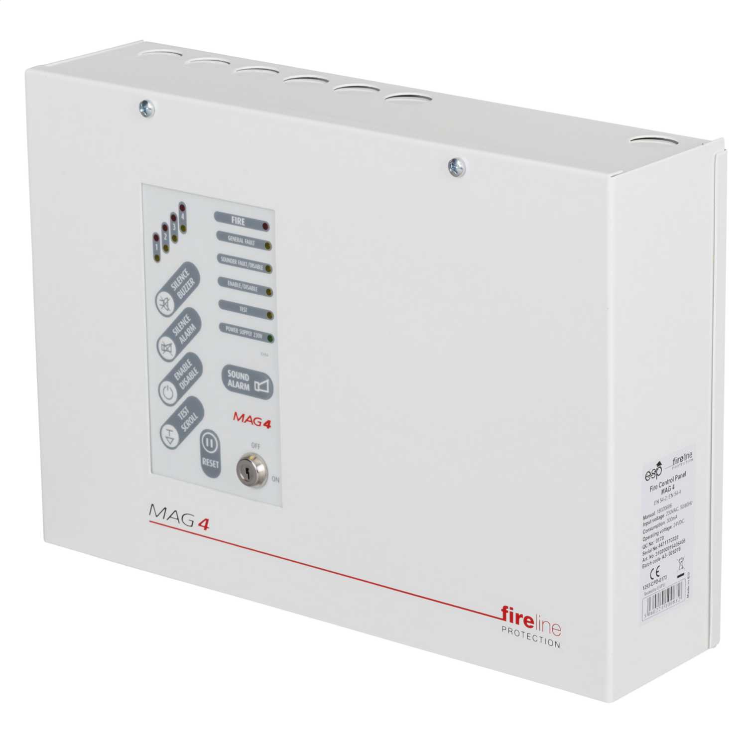 ESP 4 Zone Metal Fire Panel (MAG4) | CEF