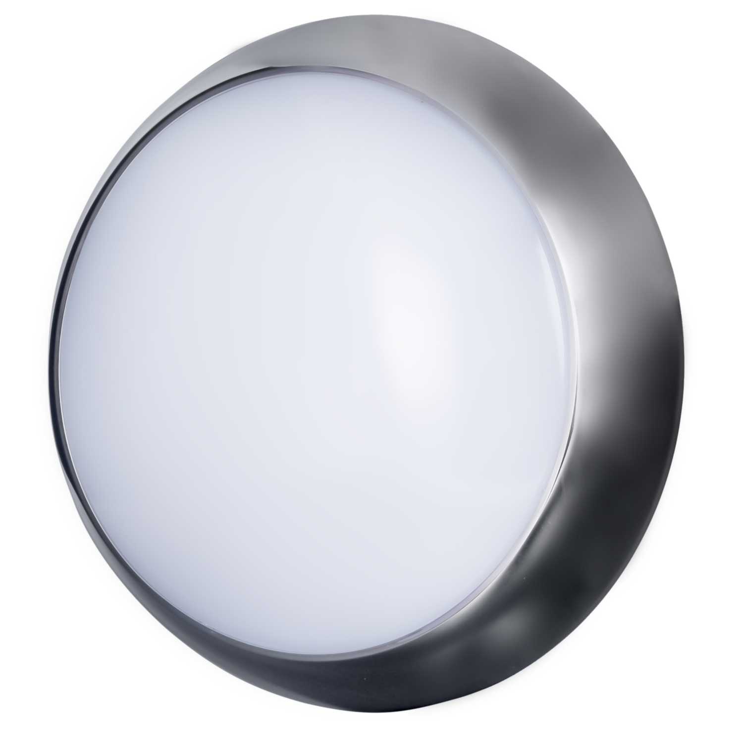 Eterna 17W LED Tri-Colour Bulkhead with Microwave Sensor Polished ...