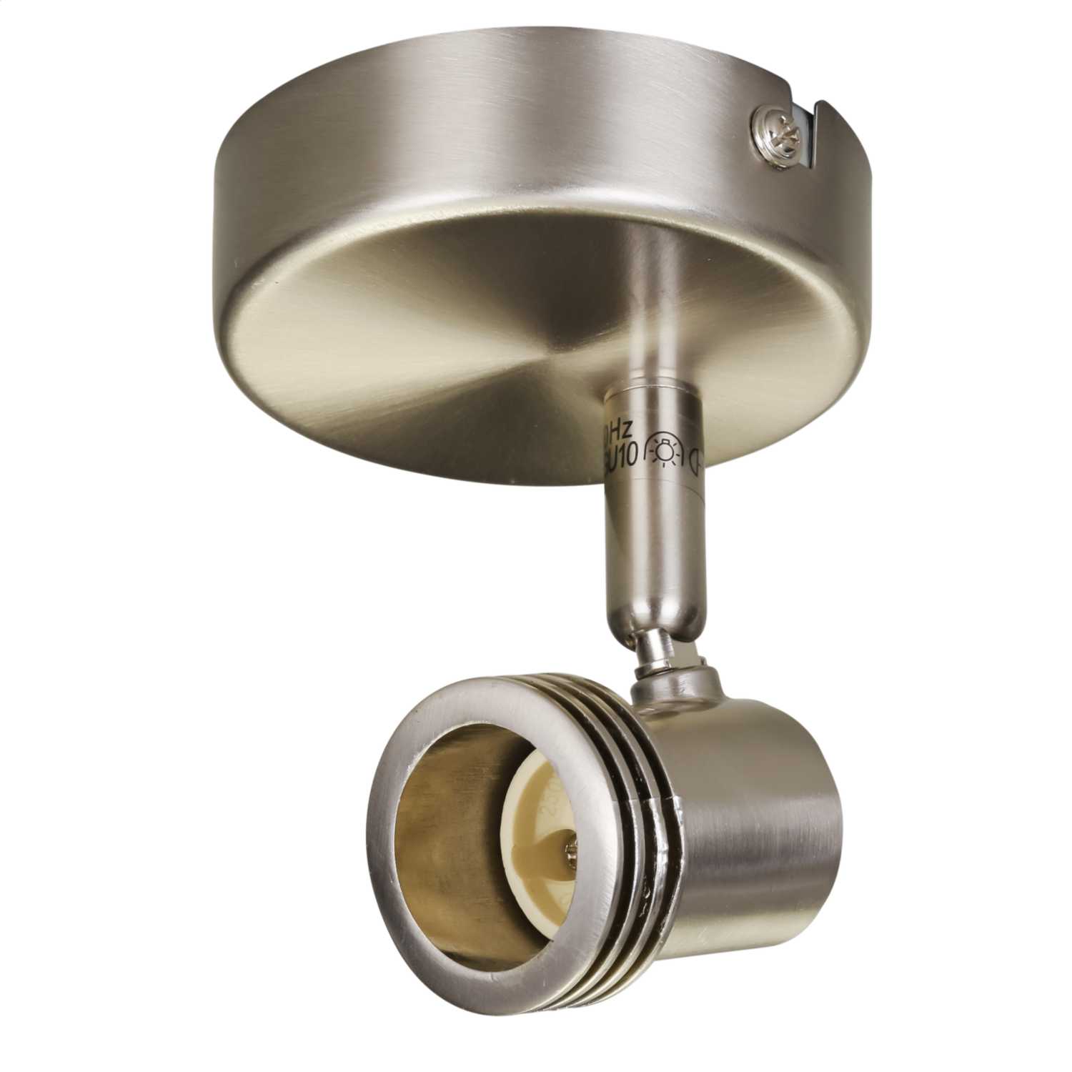 Eterna 50W GU10 Single Spotlight Brushed Nickel (SPOT1SN) | CEF