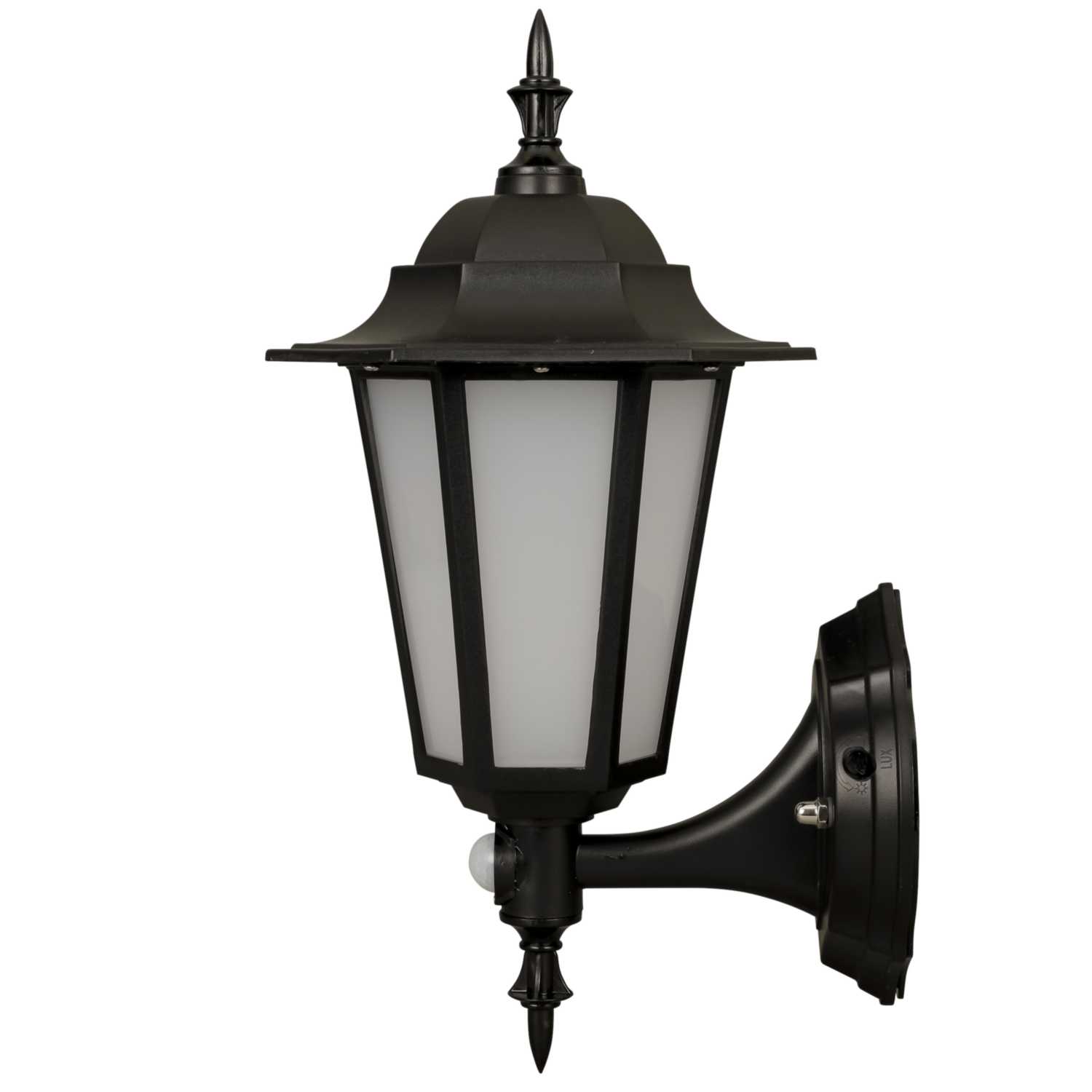 Eterna 7W LED Wall Mounted Lantern with PIR Black (VECOFPIRBK) | CEF