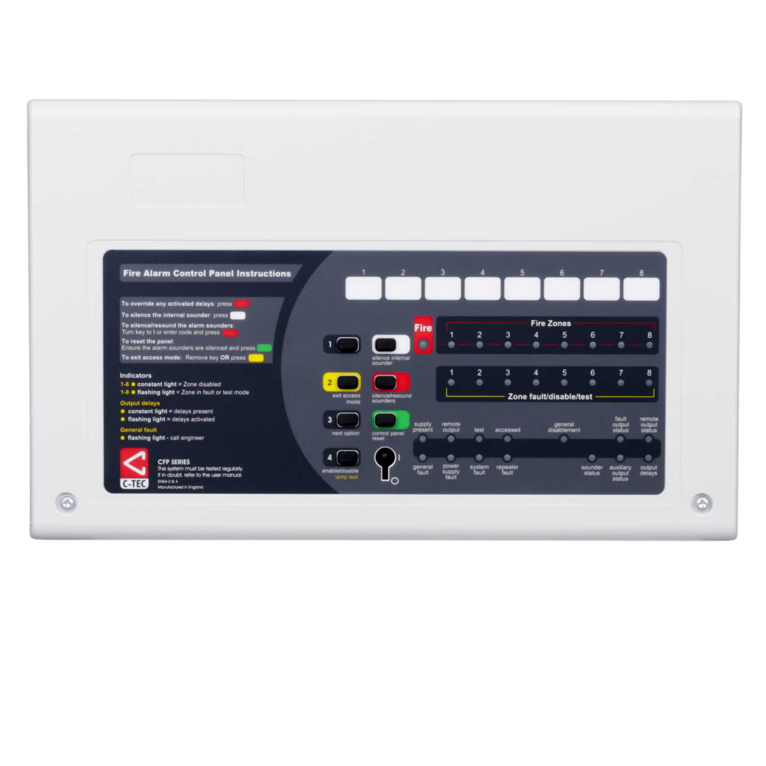 Apollo AlarmSense 2 Zone 2 Wire Fire Panel with Batteries (FCA2) | CEF