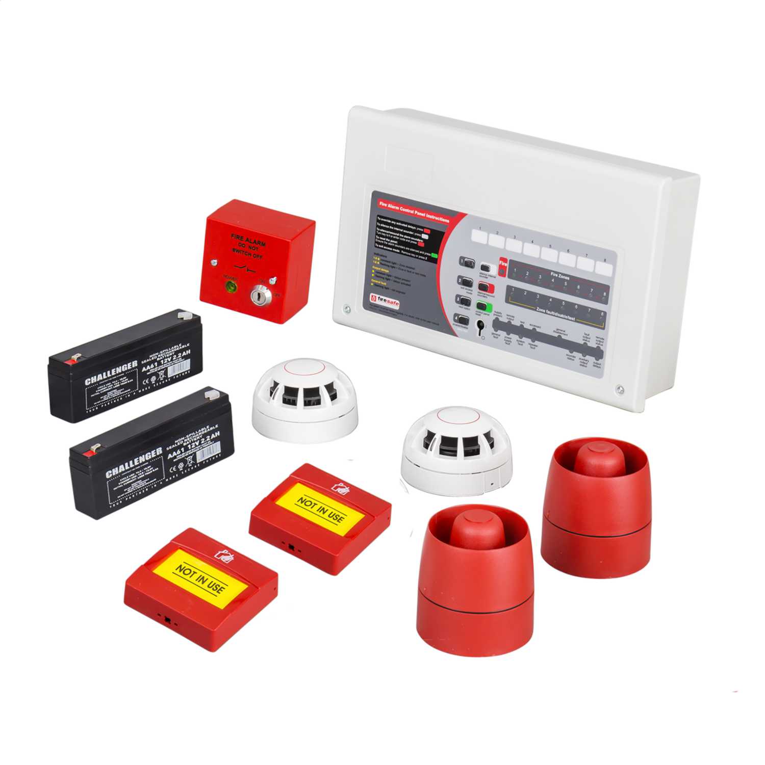 Firesafe 2 Zone Conventional Fire Alarm Kit (FCFP2K) | CEF
