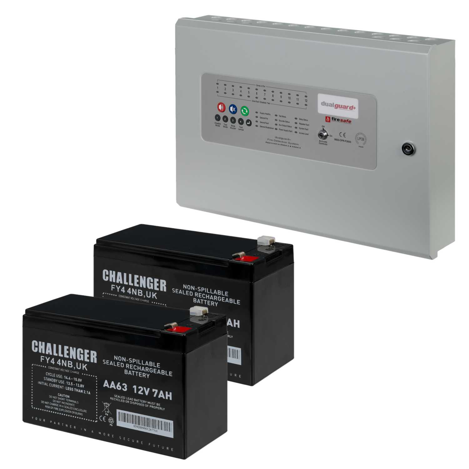 Dualguard+ 8 Zone 2 Wire Fire Panel with Batteries (FSDG8) | CEF