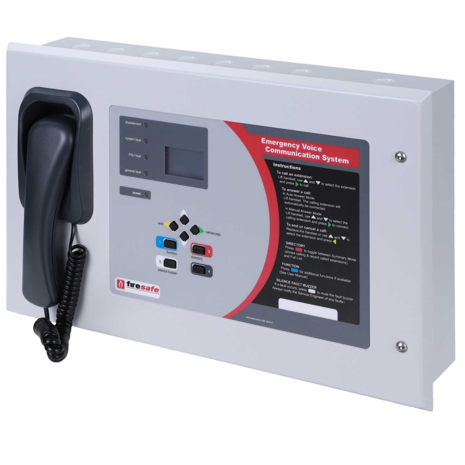 Firesafe 8 Line Master Unit with Handset and Display (FTCU8N) | CEF