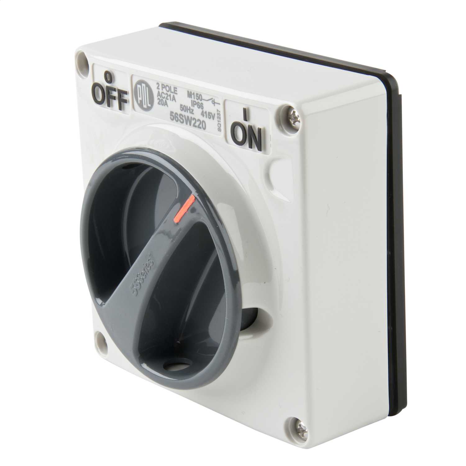Schneider Clipsal 20A DP 500V Switch IP66 Grey (56SW220LEGY) | CEF