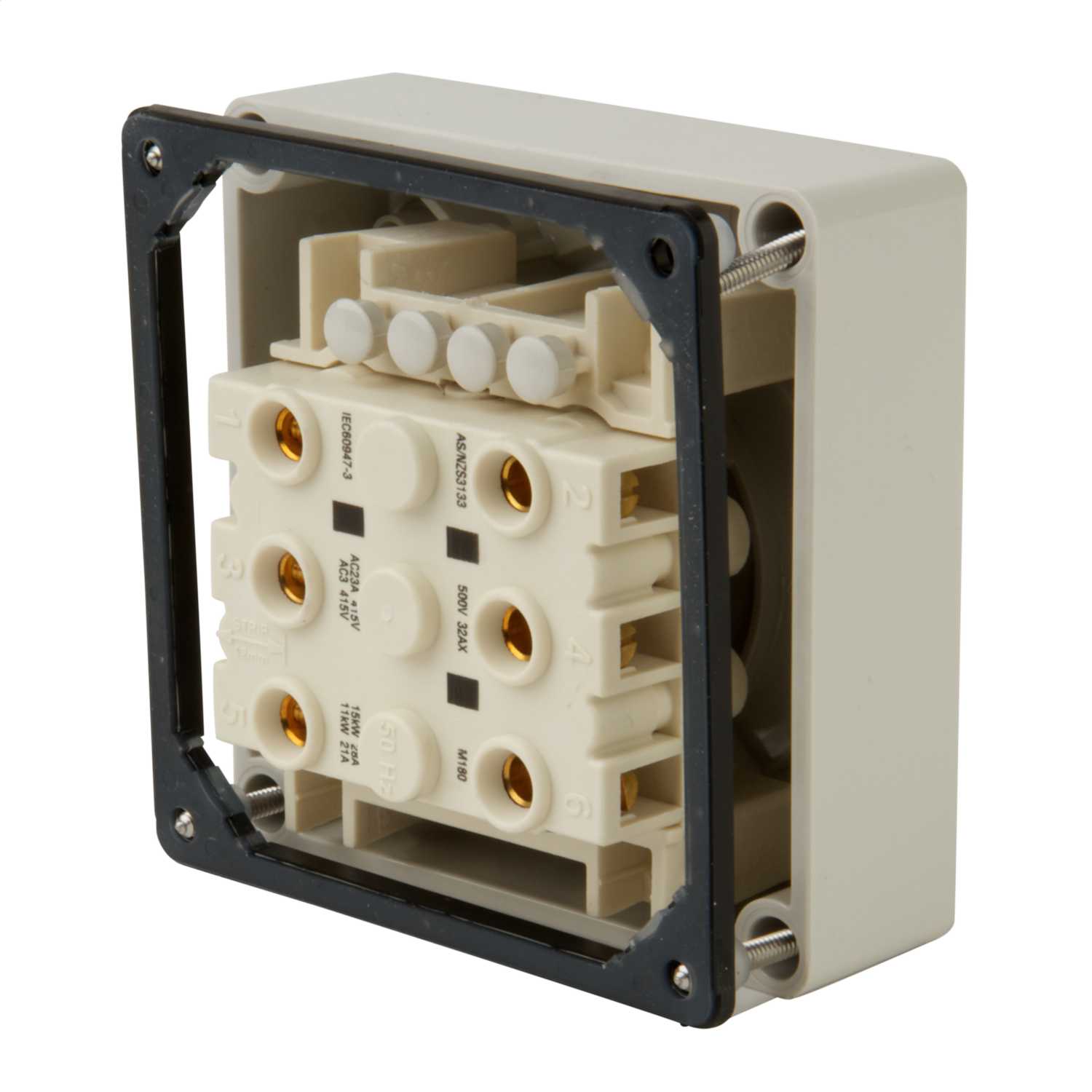 Schneider Clipsal 32A 3 Pole Rotary Isolator Switch IP66 Grey ...