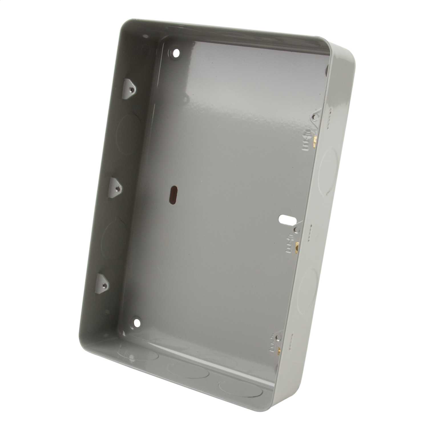 Schneider GET 9 and 12 Gang Surface Metal Back Box with Knockouts ...