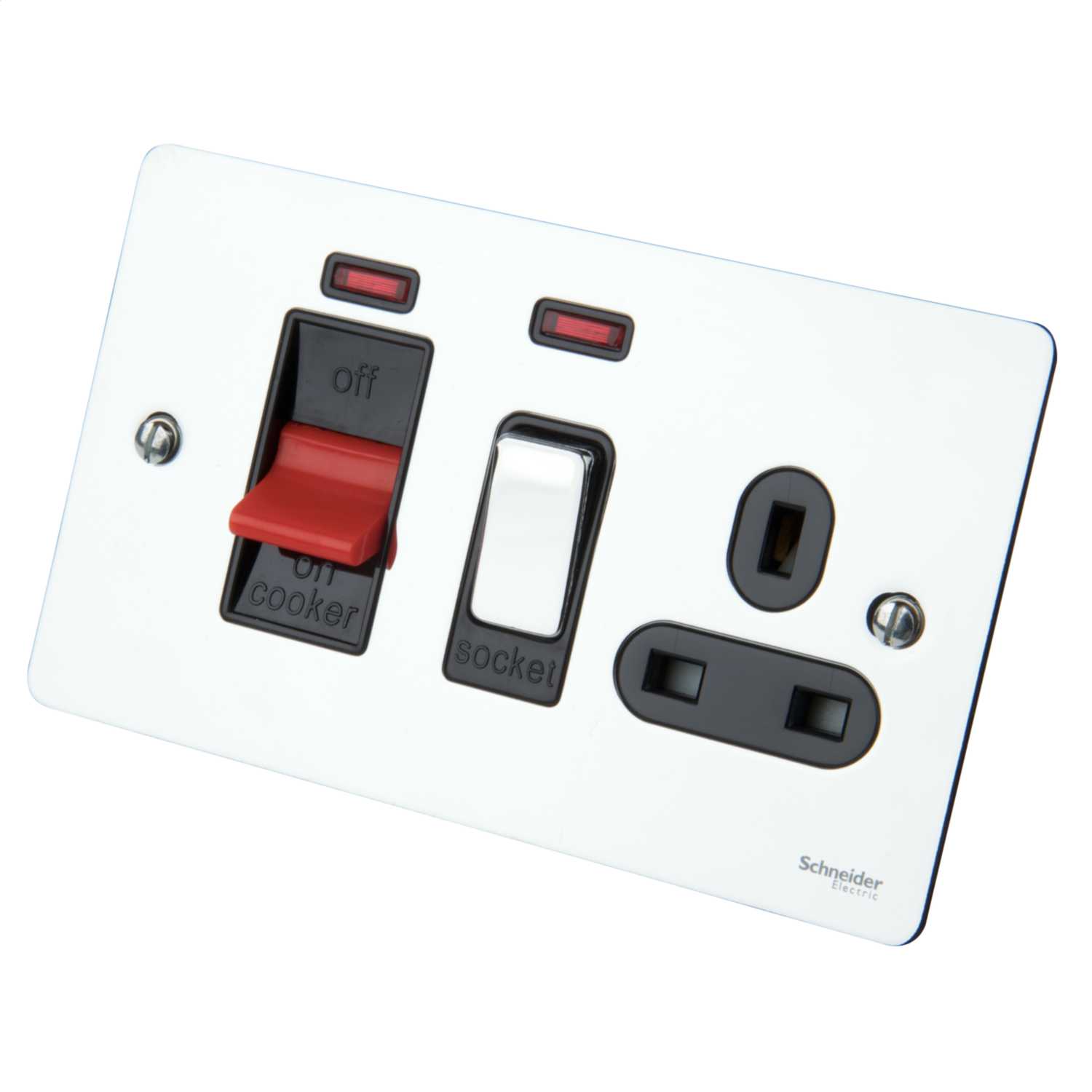 Schneider GET Ultimate Flat Plate 45A DP Cooker Control Unit with Neon ...