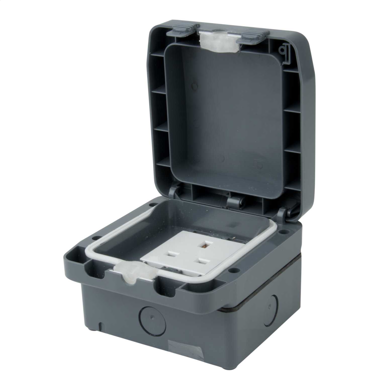 Schneider GET 13A 1 Gang Unswitched Socket IP66 (GWPIU3050) | CEF Schneider GET 13A 1 Gang Unswitched Socket IP66 (GWPIU3050) | CEF