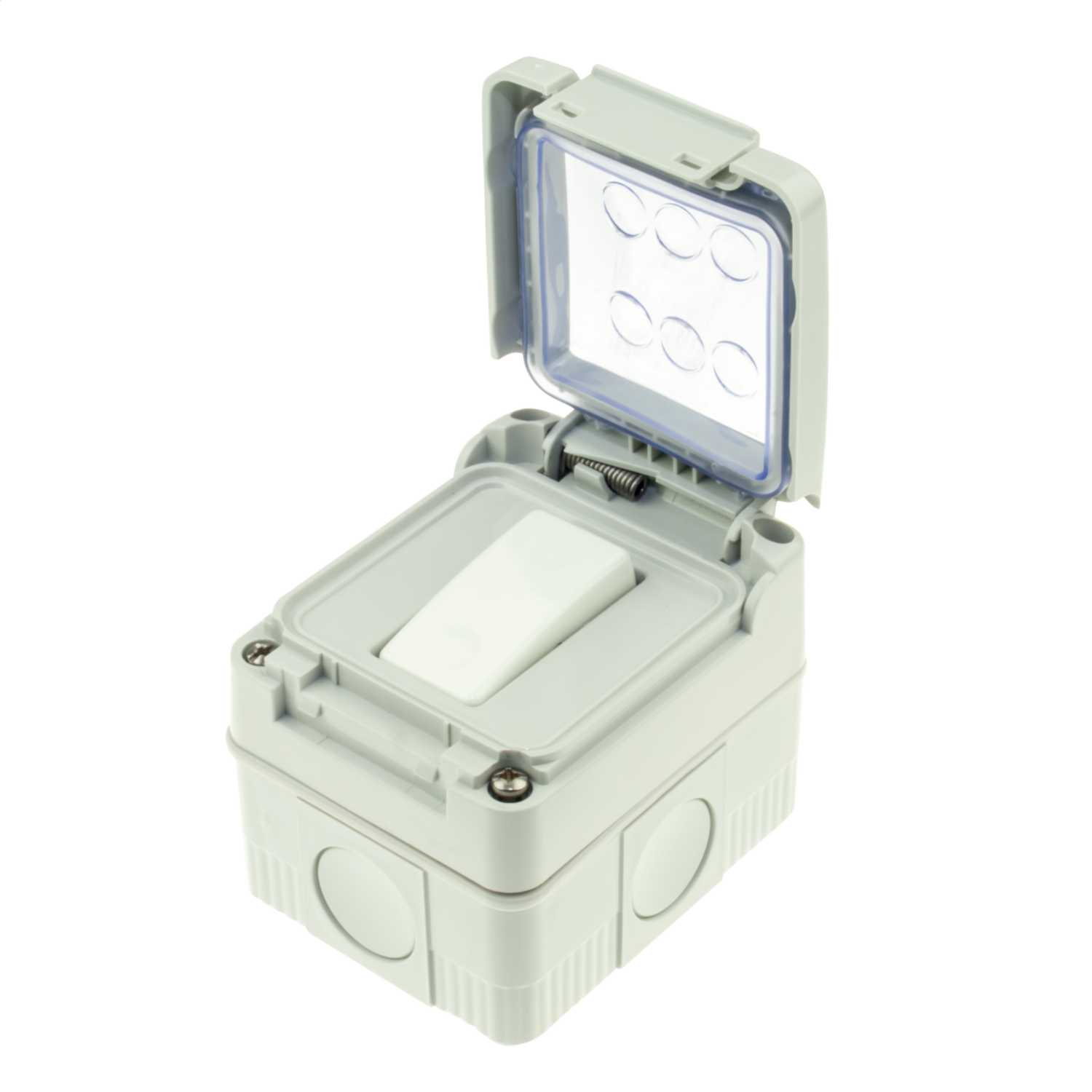 Gewiss 16A 1 Gang 1 Way Weatherproof Switch IP55 (GW27831) | CEF