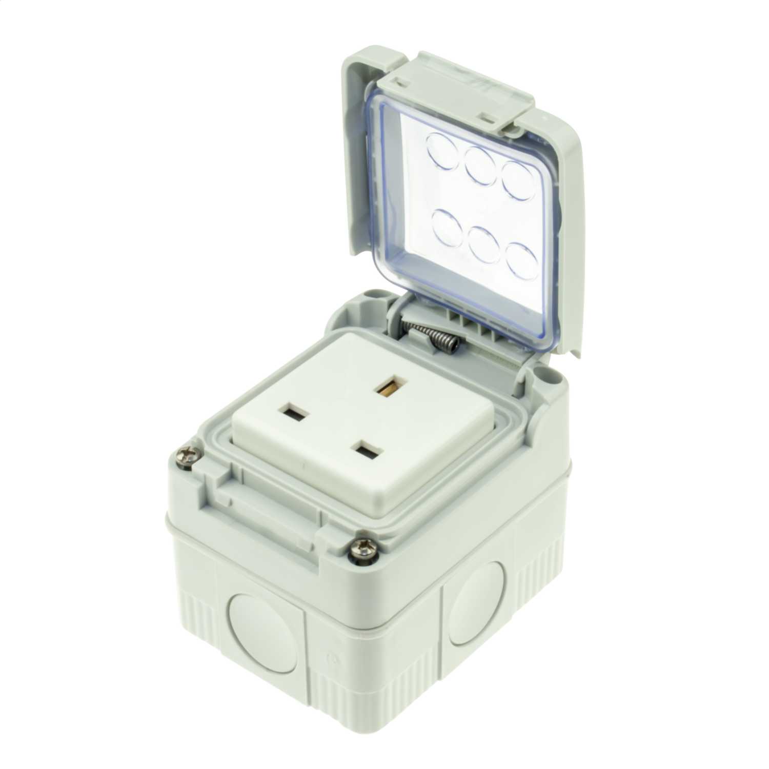 Gewiss 1 Gang 2P+E 13A Weatherproof Socket Outlet IP55 (GW27843) | CEF