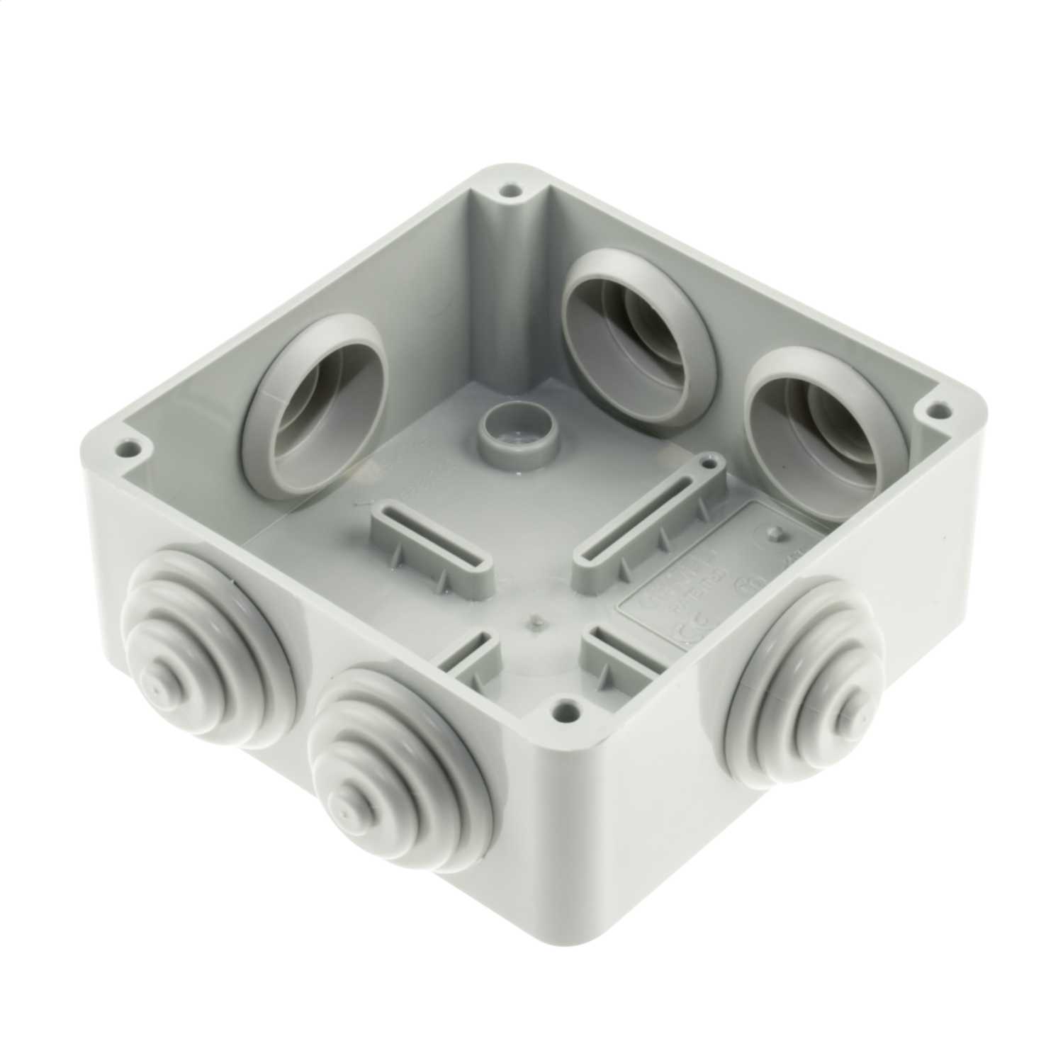 Gewiss 108mm x 108mm x 52mm PVC Adaptable Box Grey IP55 (GW44004) | CEF