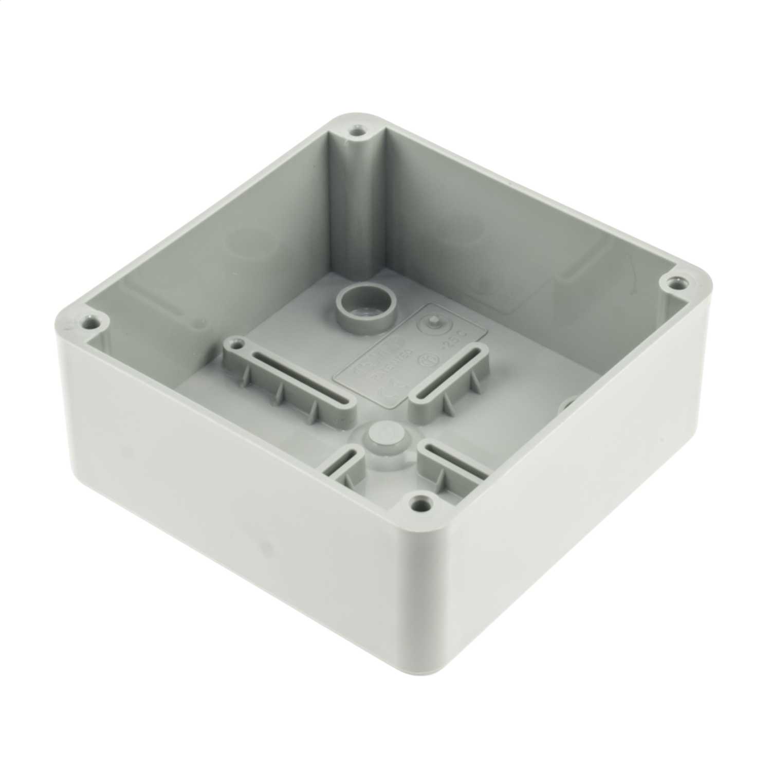 Gewiss 109mm x 109mm x 58mm PVC Adaptable Box Grey IP56 (GW44204) | CEF