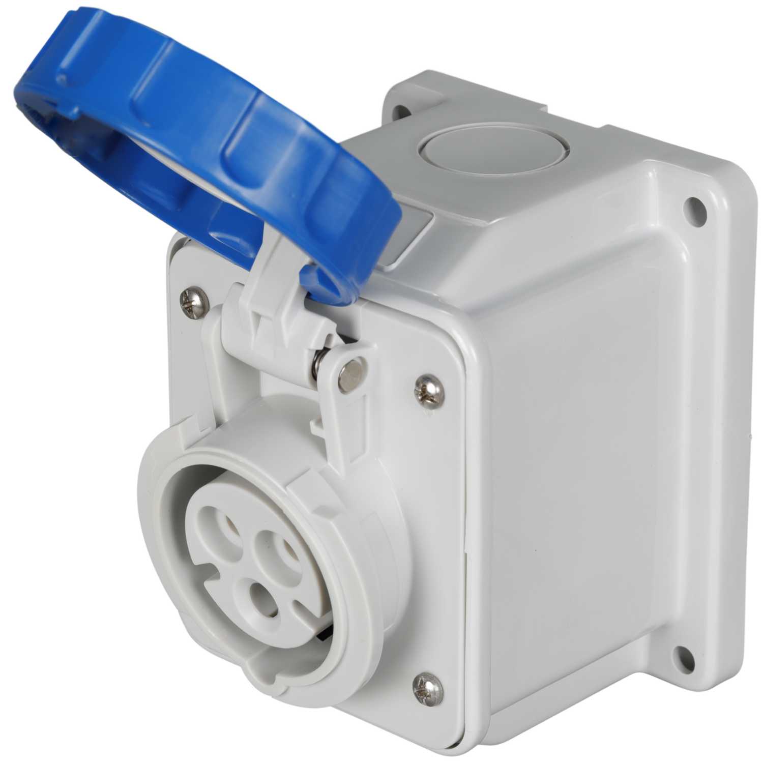 Gewiss 16A 2P+E 230V Angled Wall Mounted Socket IP67 (GW62426) | CEF